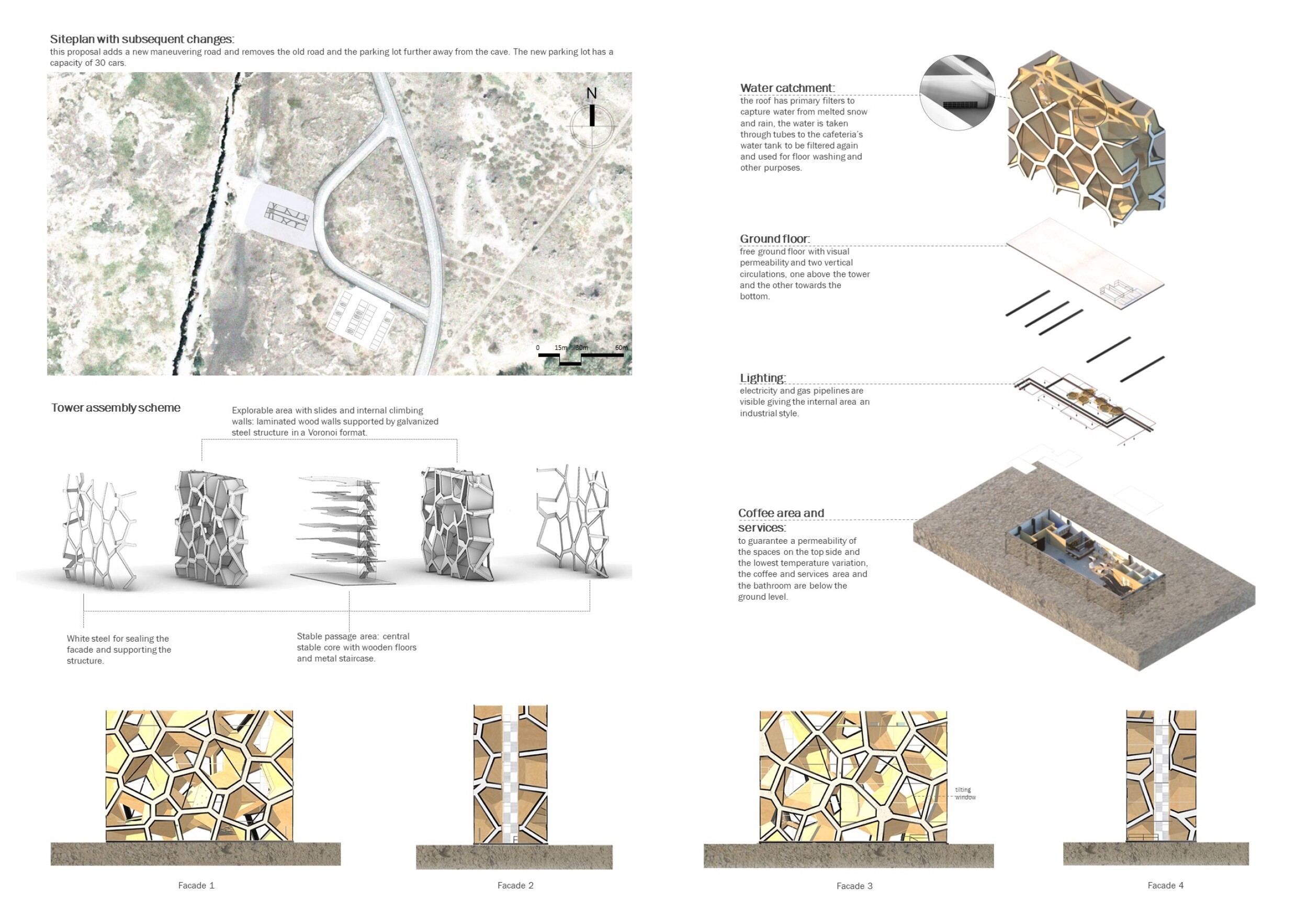 Architecture project // White Steel Structure Overlooking Tectonic ...