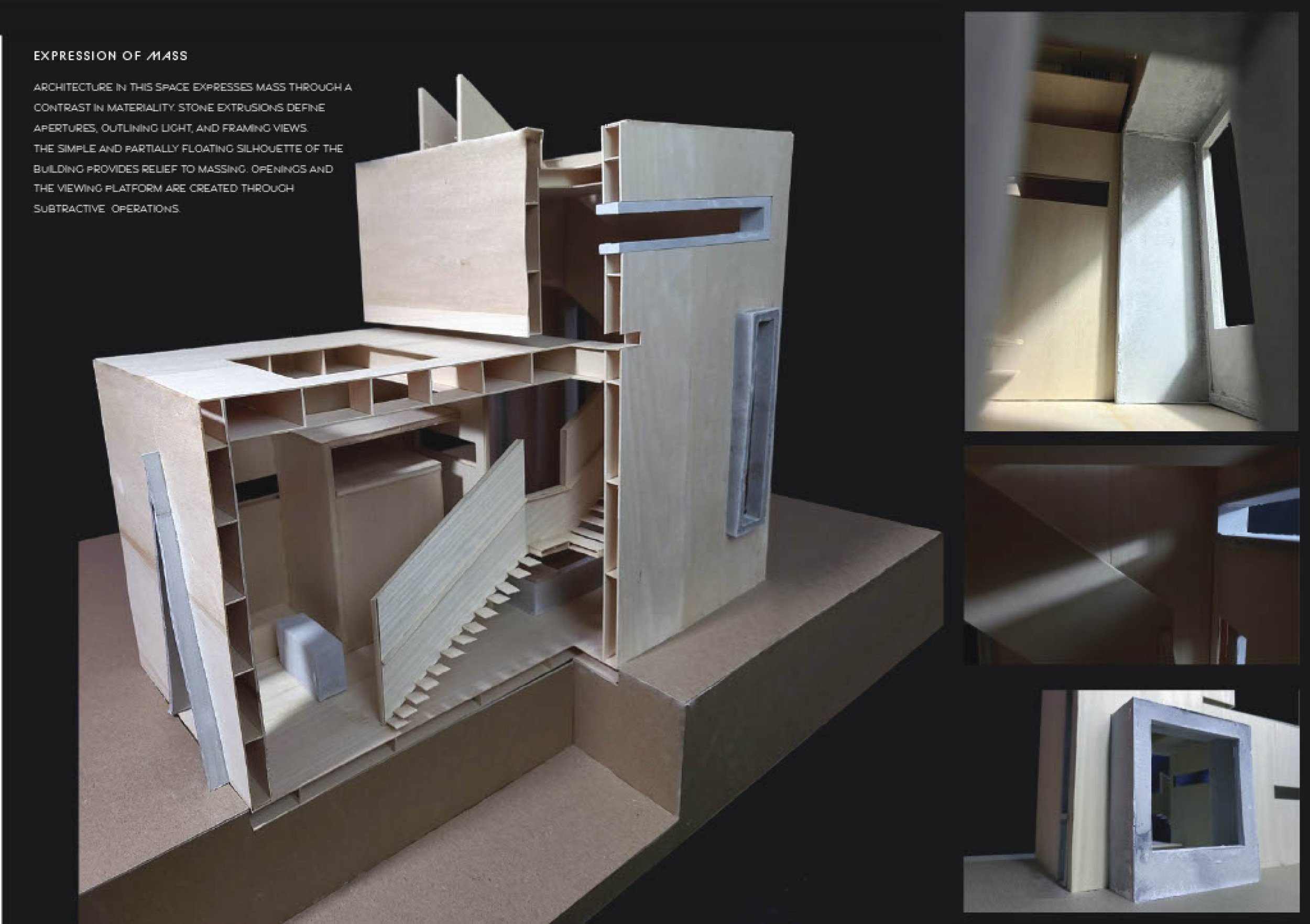 Architecture project // Stone Extrusions and Triangular Forms Elevating Visitor Experience