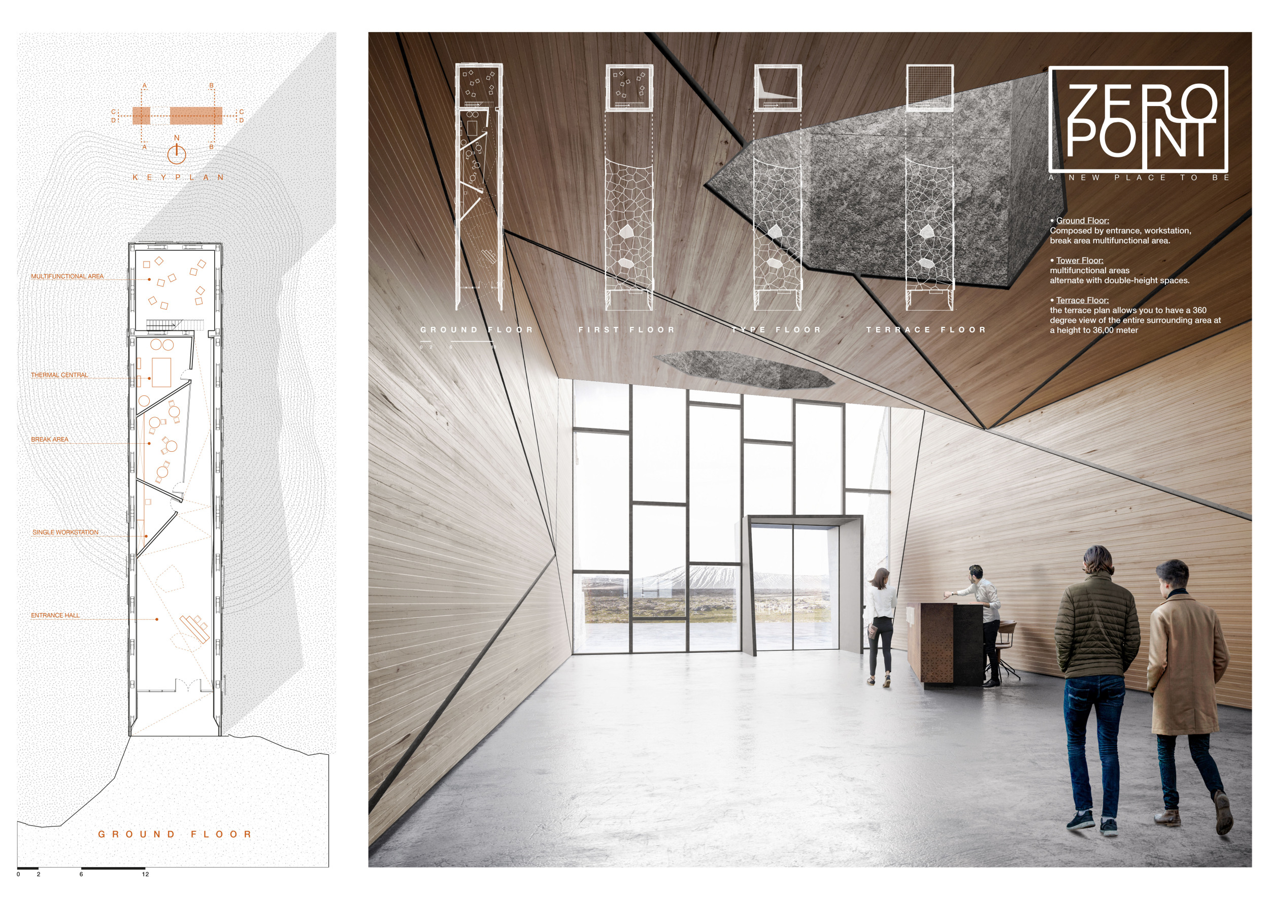 Architecture project // Double-Height Spaces with 360-Degree Views ...