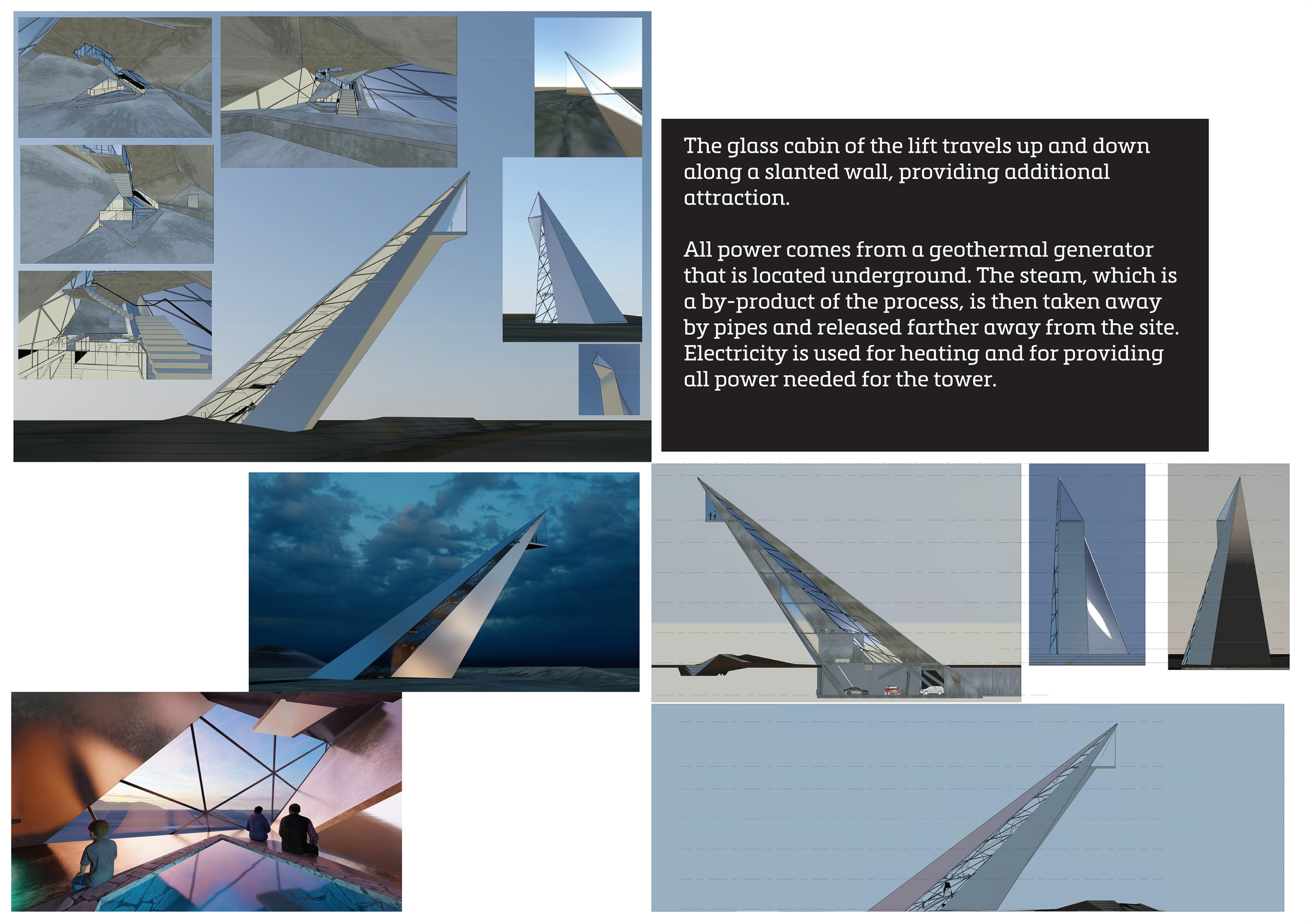 Architecture project // Reflective Towers and Underground Energy: a ...