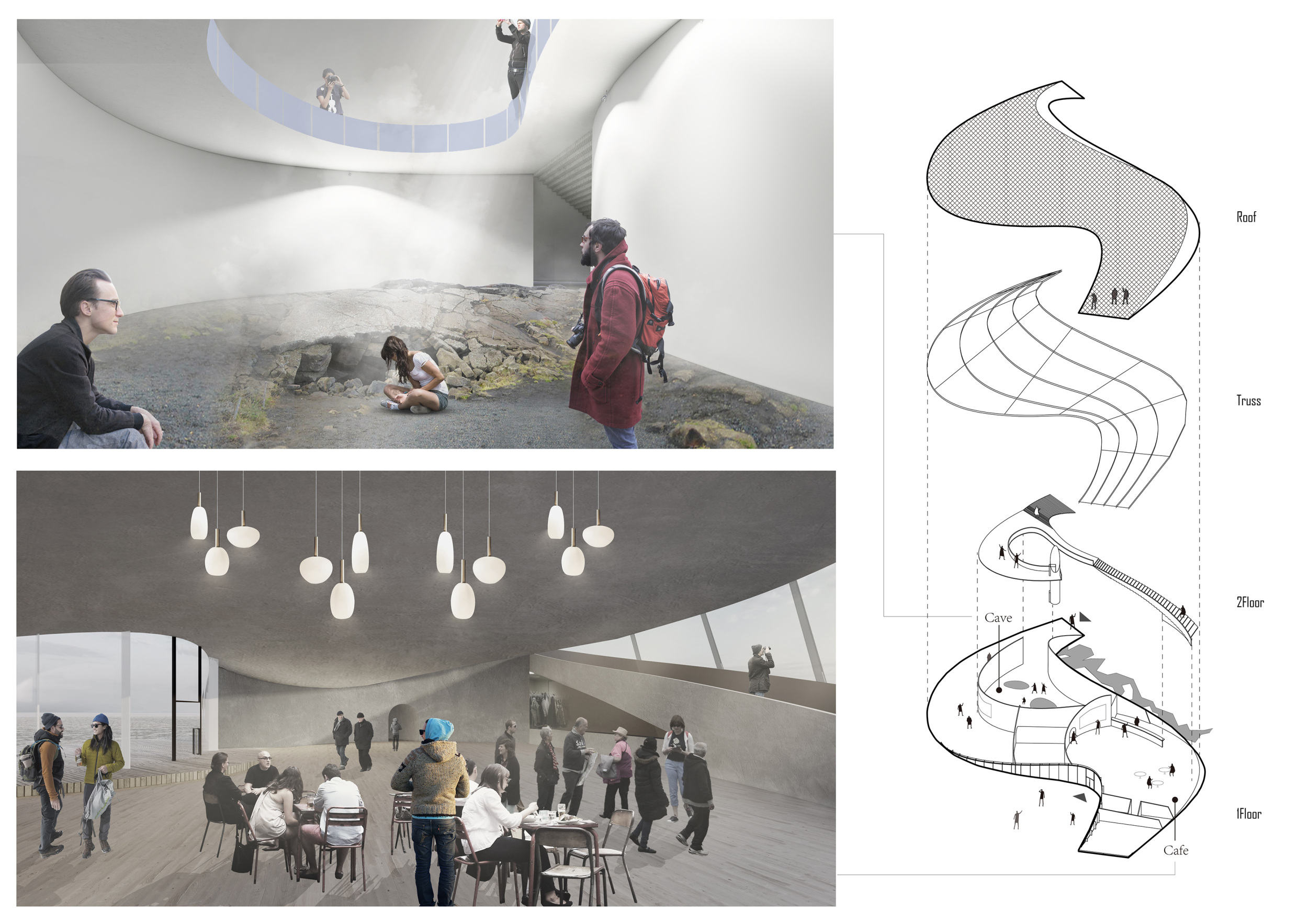 Architecture project // Moss-Covered Facades and Curved Concrete ...