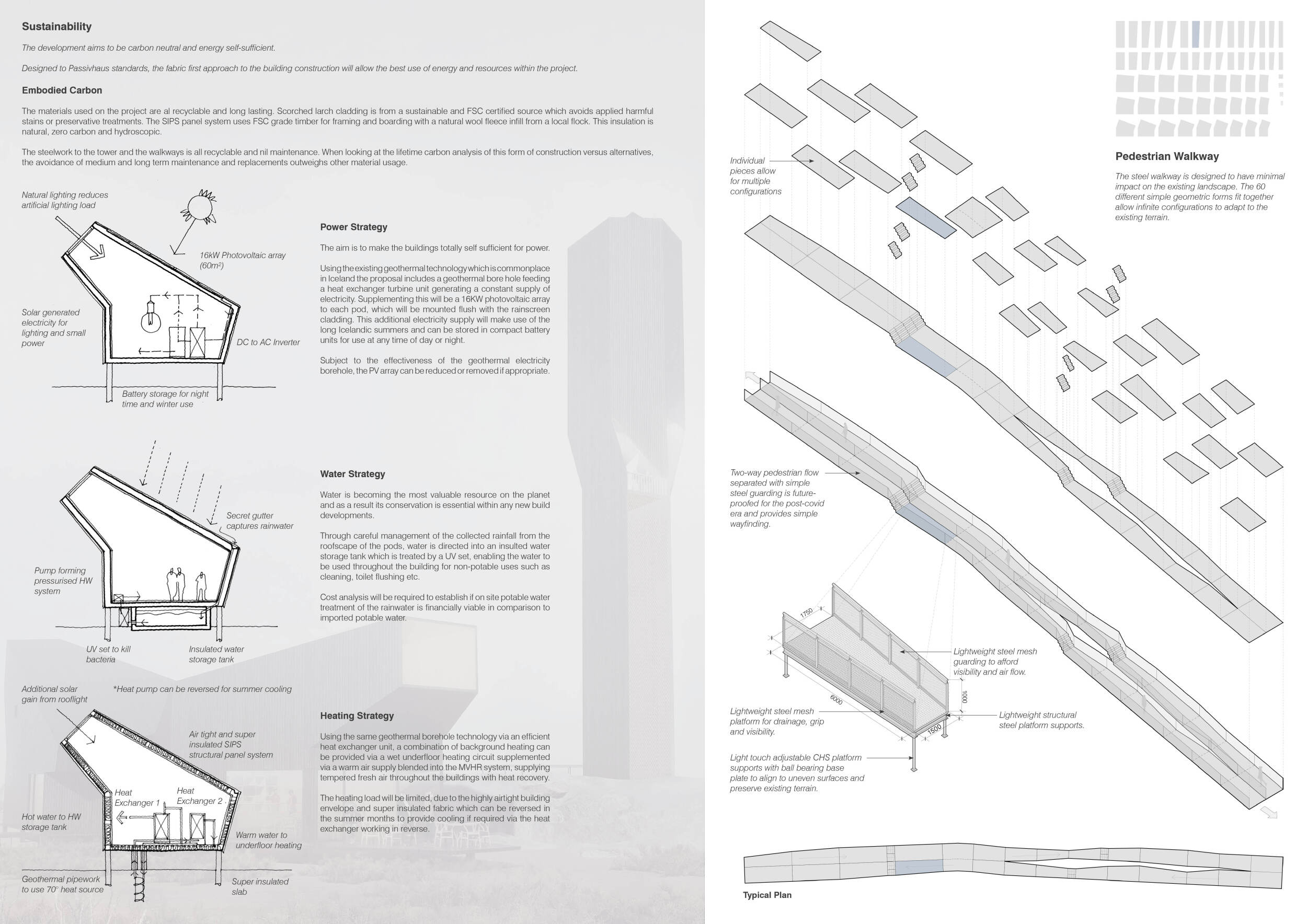 Architecture project // Basalt-Inspired Structure with Scorched Larch ...