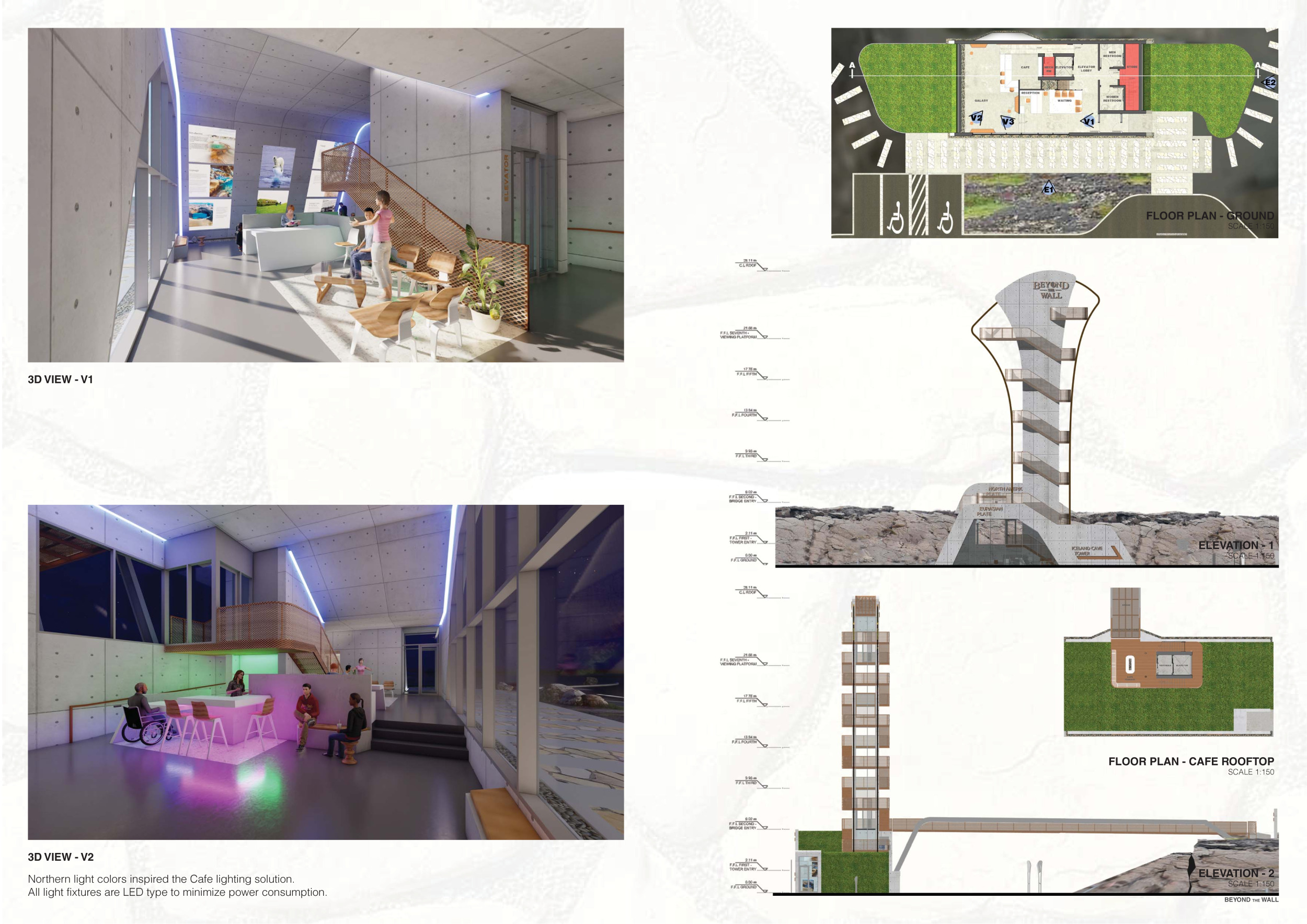 Architecture project // Turf Roof and Tectonic Bridge Enhancing Visitor ...