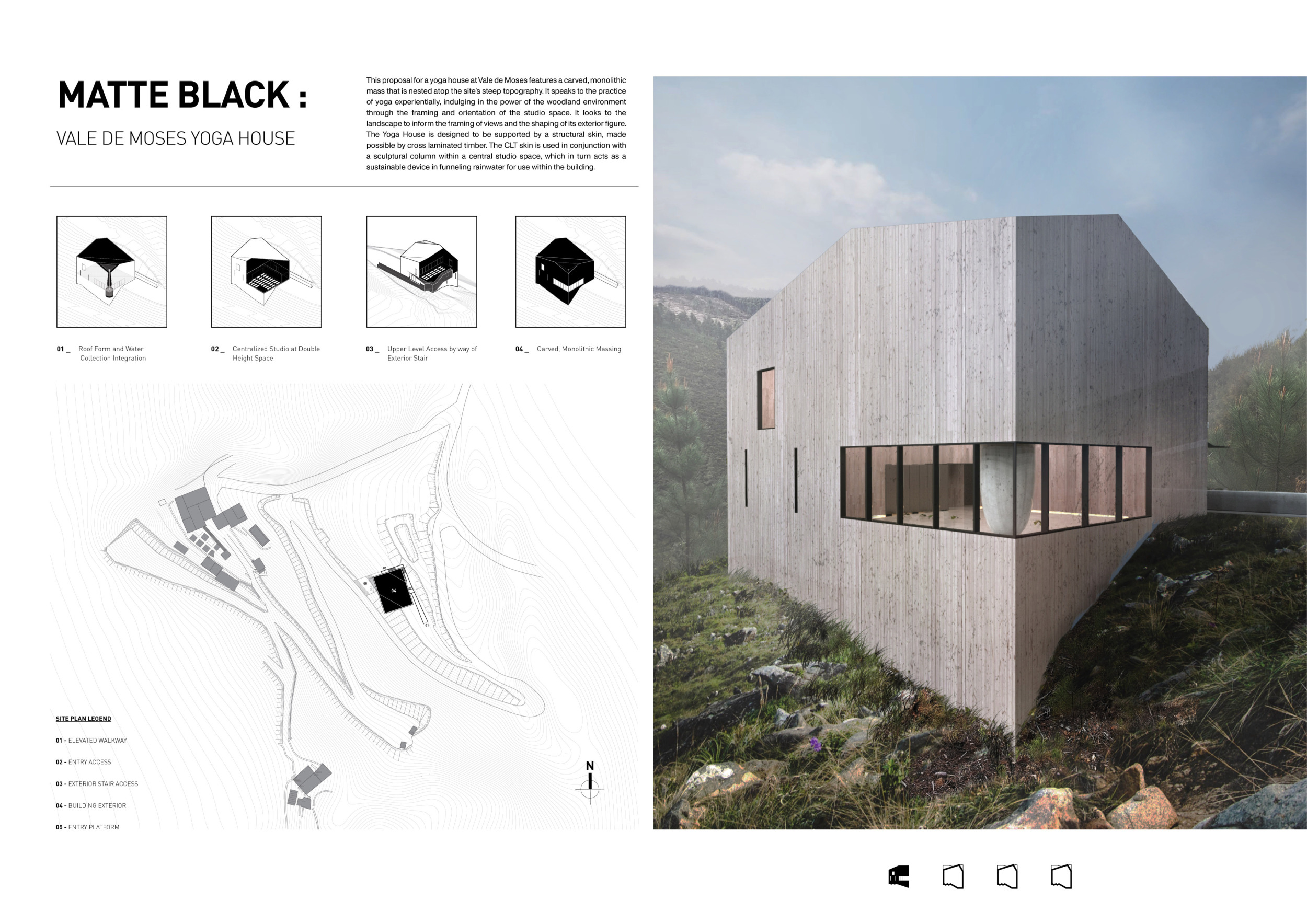 Architecture project // Monolithic Retreat Crafted from Cross-Laminated ...