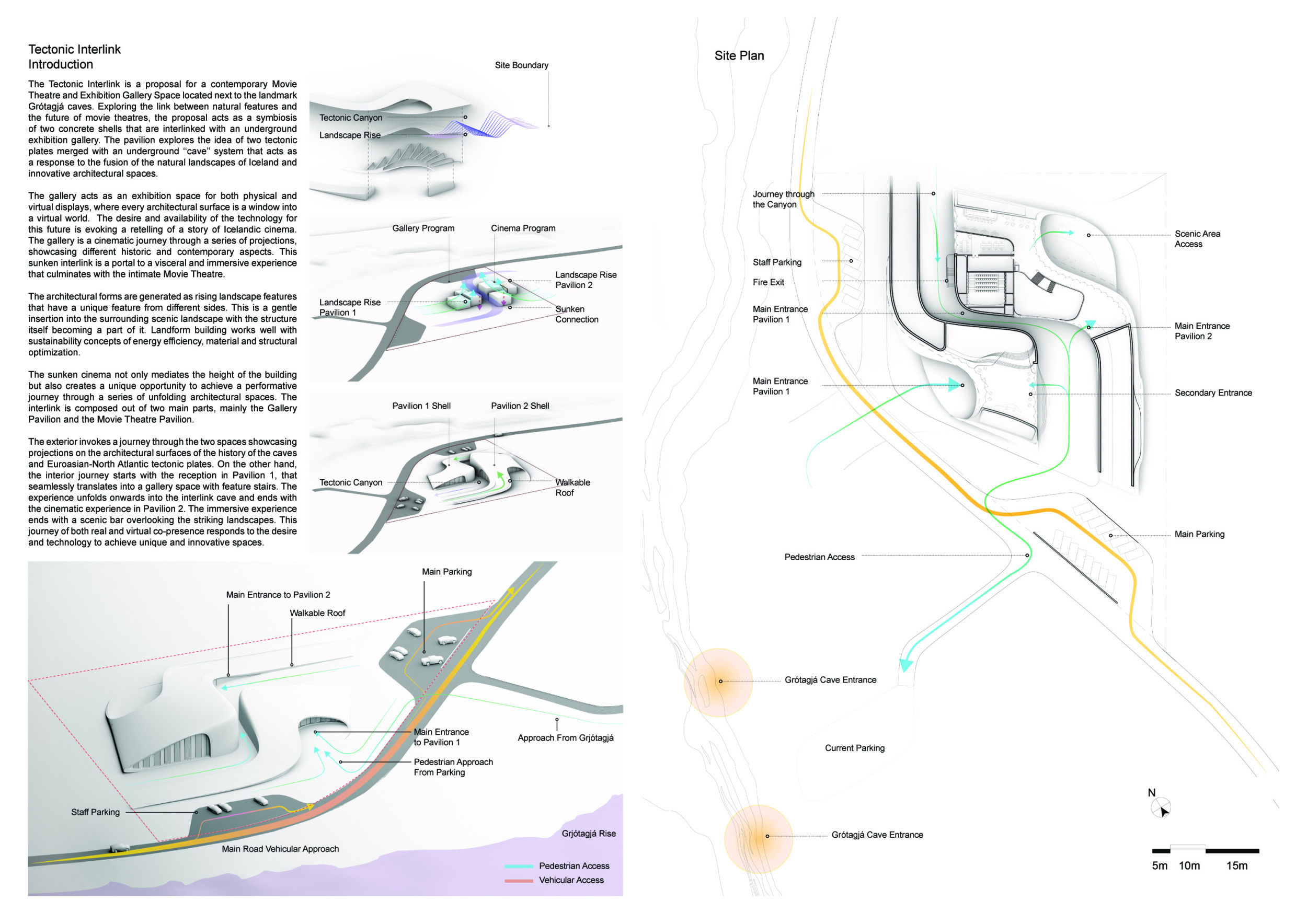 Architecture project // Concrete Shells Embracing Geological Context ...