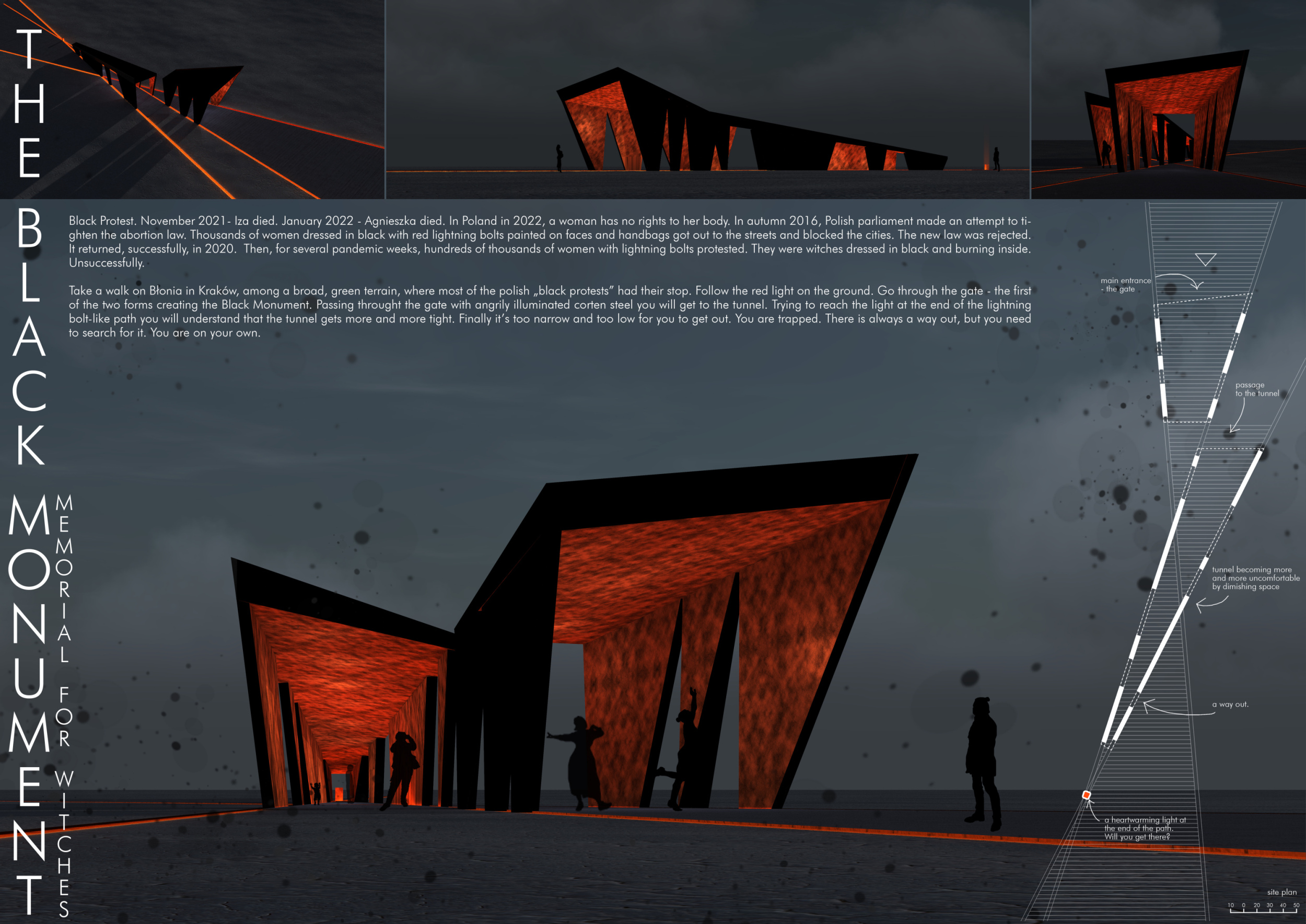 Architecture project // Corten Steel Gate Framing a Narrow Path to ...