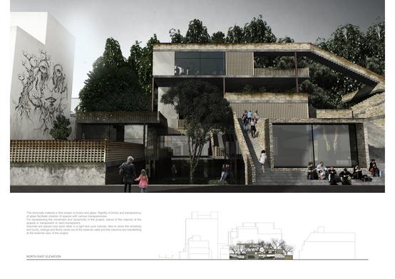 Architecture project // Charming Community Hub Enhanced by Transparent ...