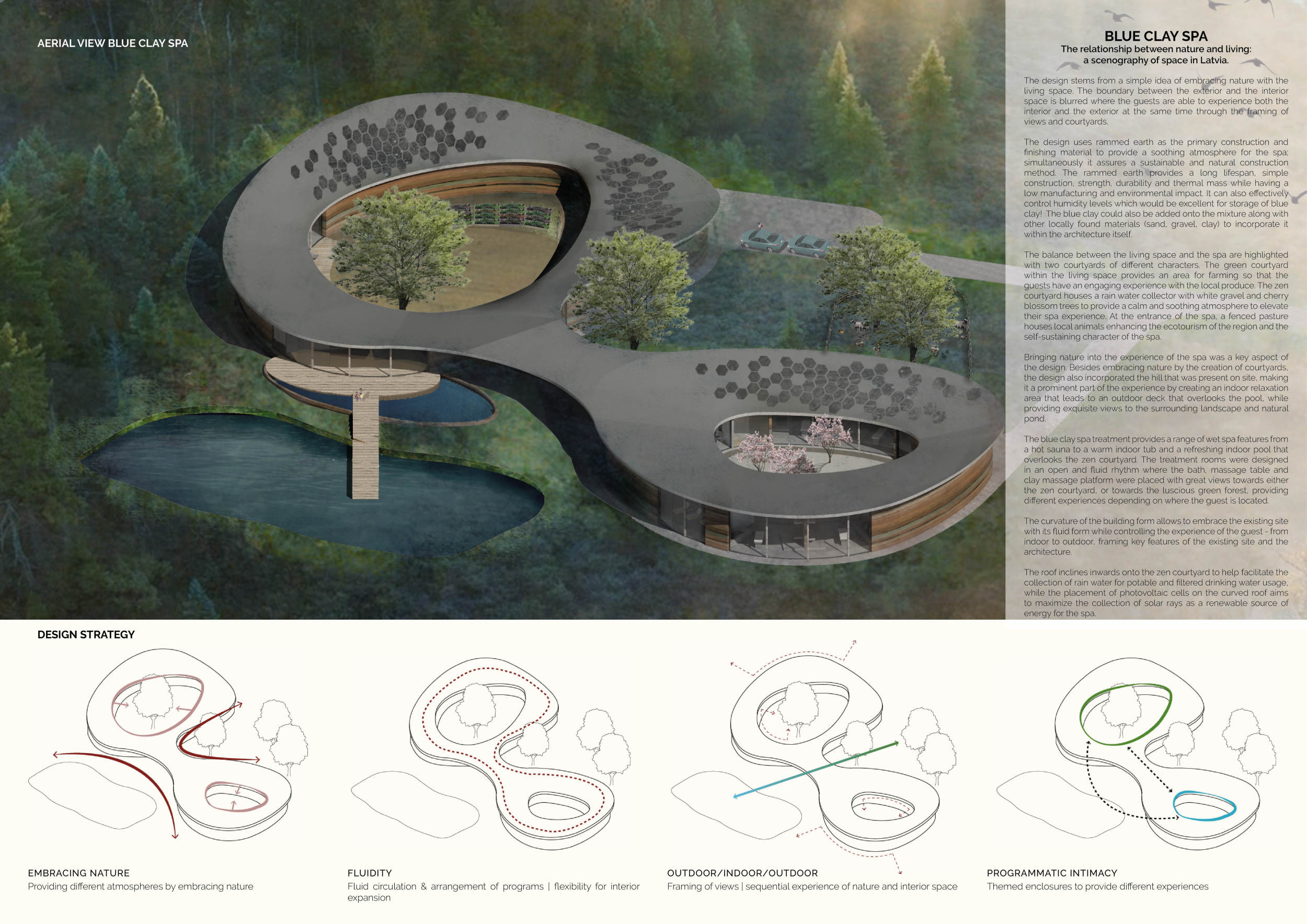 Architecture project // Rammed Earth Walls and Biophilic Design Enhance ...