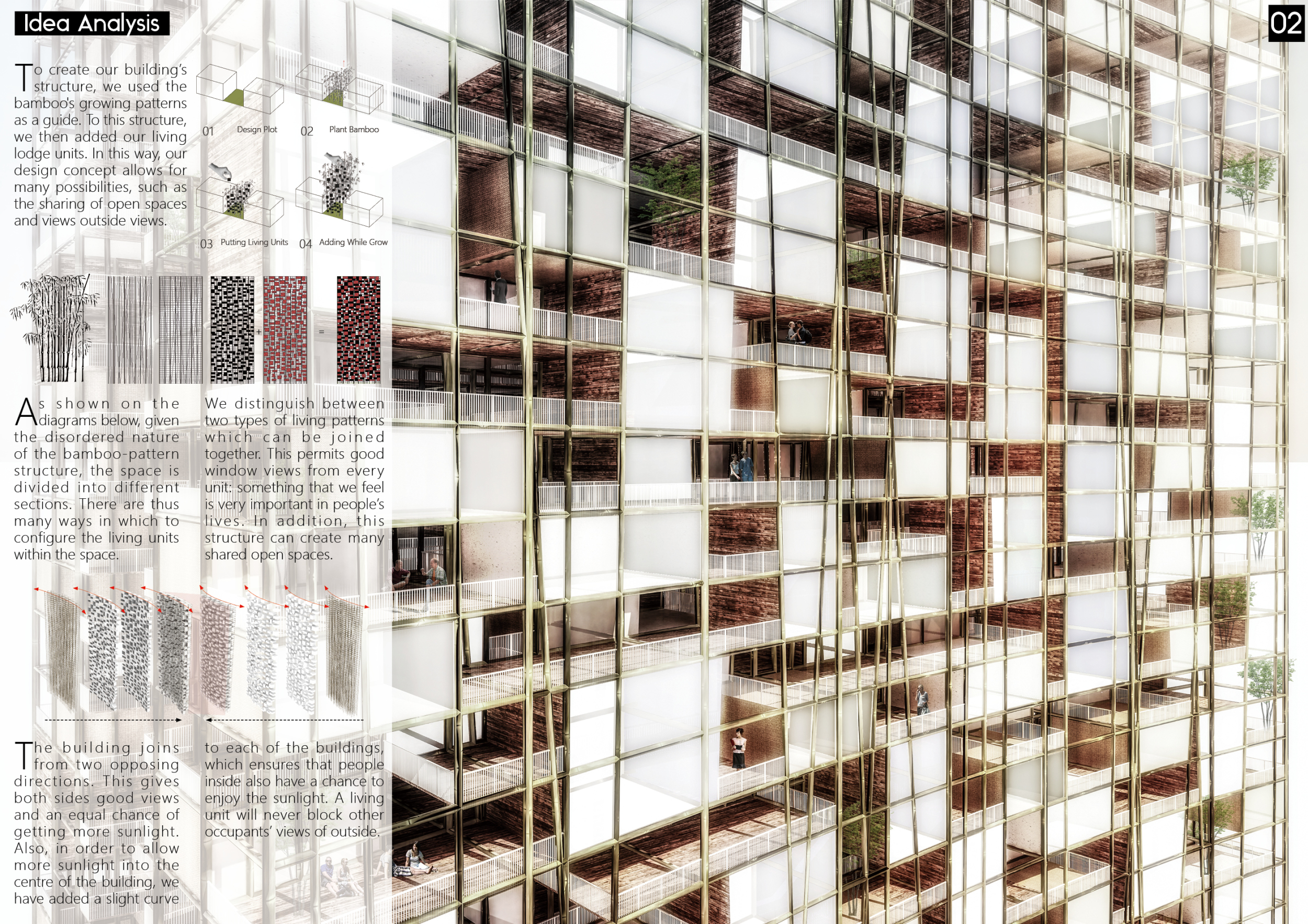 Architecture project // Vertical Gardens Enclosed in Bamboo Frameworks ...