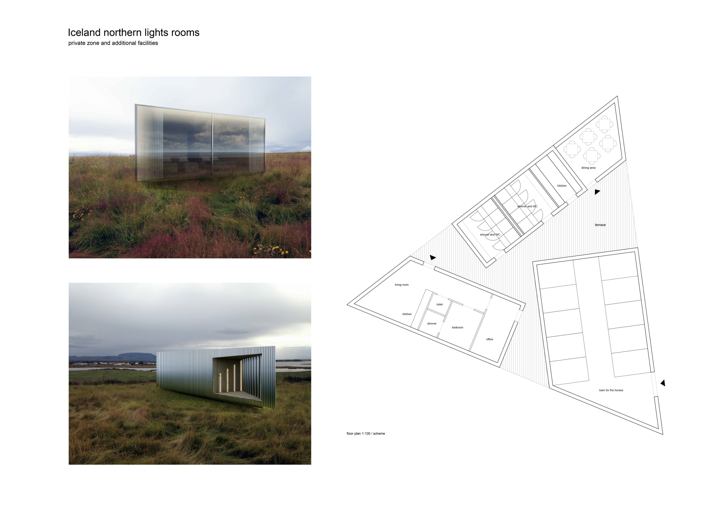 Architecture project // Triangular Guest Rooms Embracing Natural ...