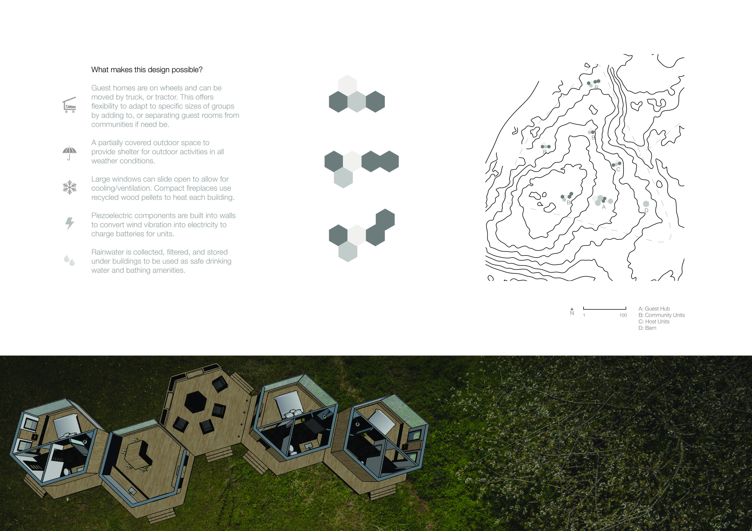 Architecture project // Charred Wooden Shingles and Modular Units for ...