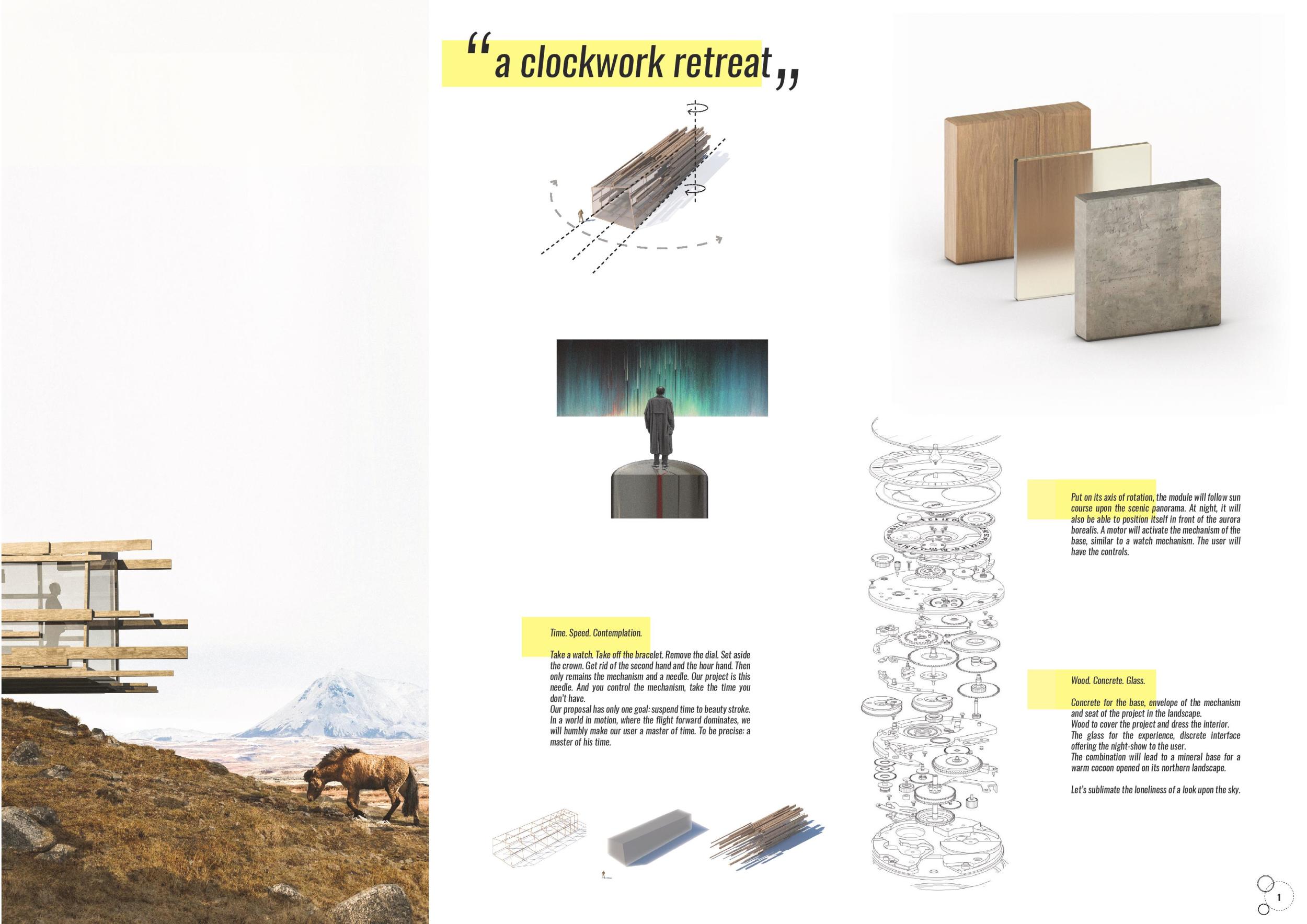 Architecture project // Rotating Structure with Cross-Laminated Timber ...
