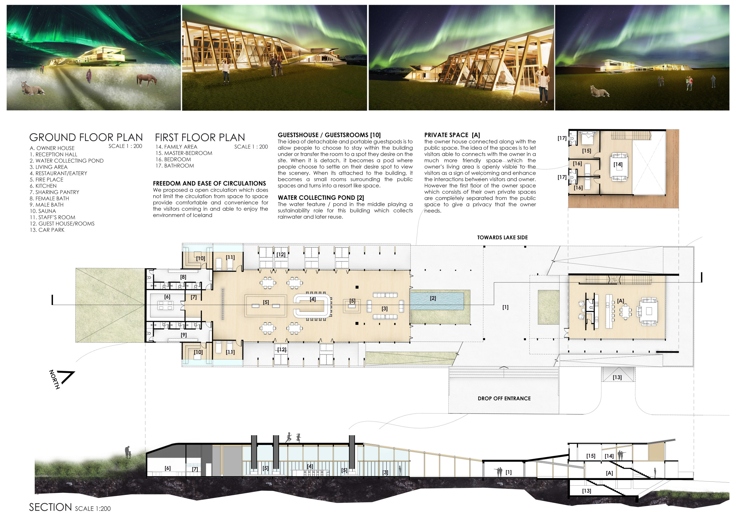 Architecture project // Modular Guest Pods with Turf Roofs and ...