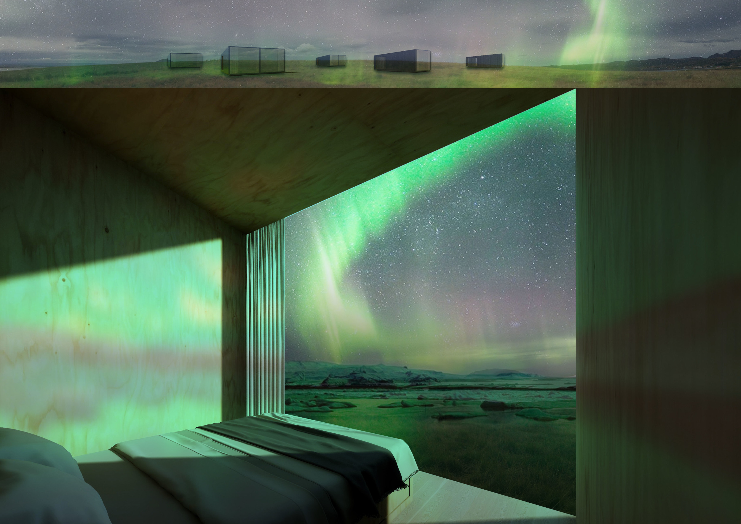 Architecture project // Triangular Guest Rooms Embracing Natural ...
