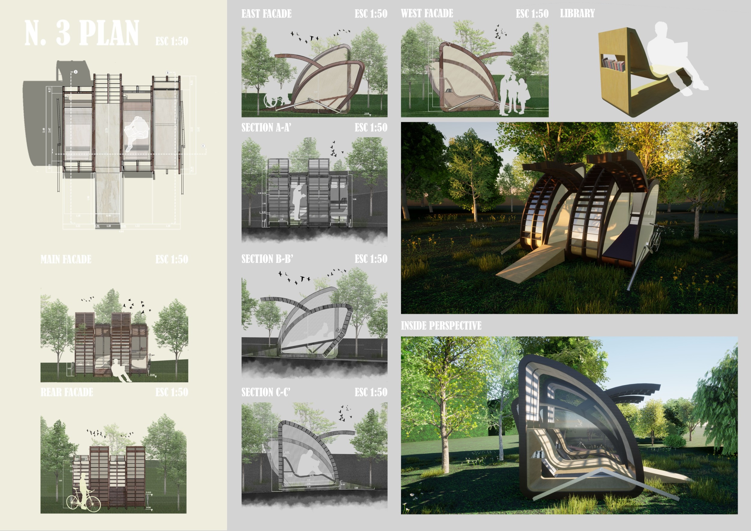 Architecture project // Sustainable Community Hub Featuring Glulam ...