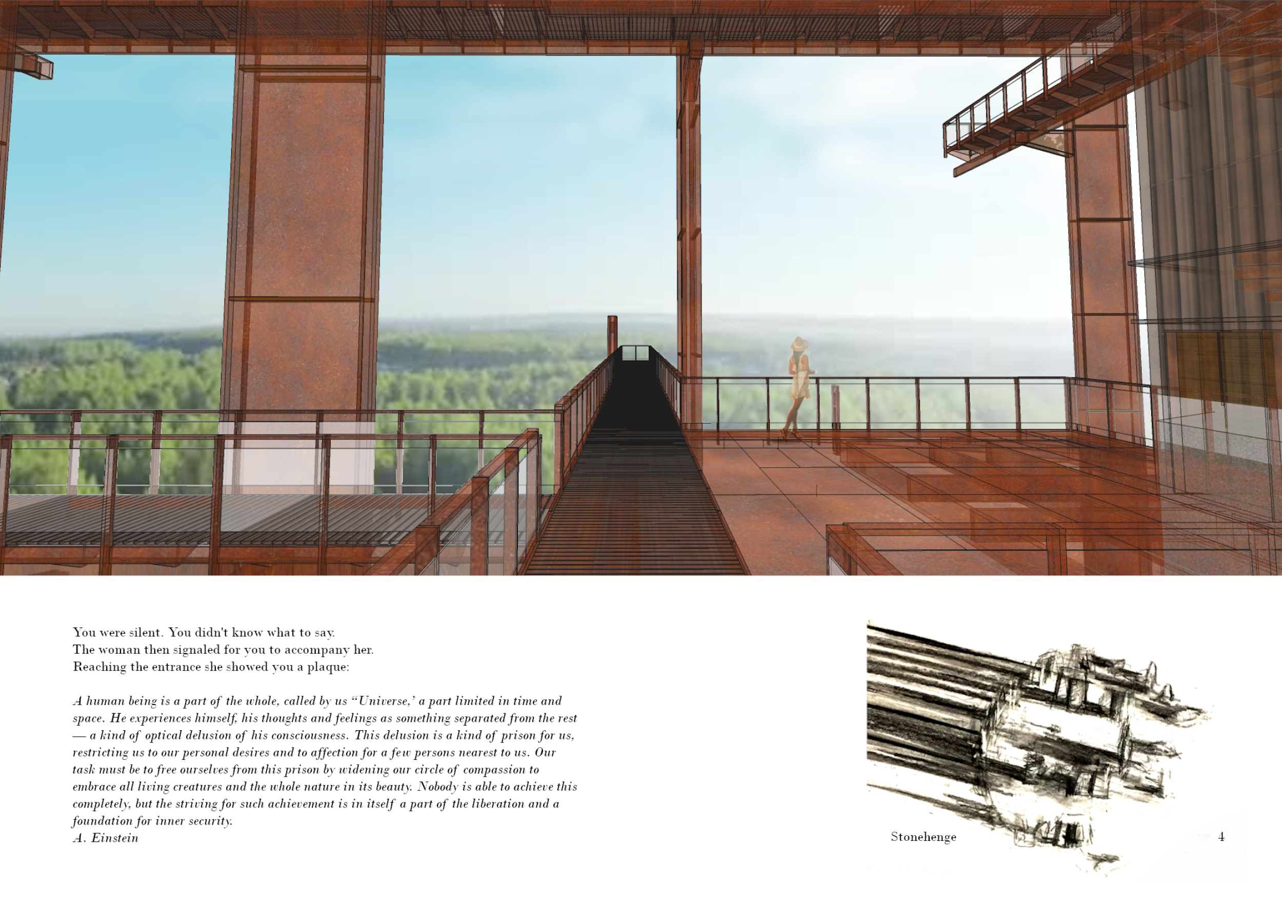 Architecture project // Celestial Observation Tower Merging Community ...