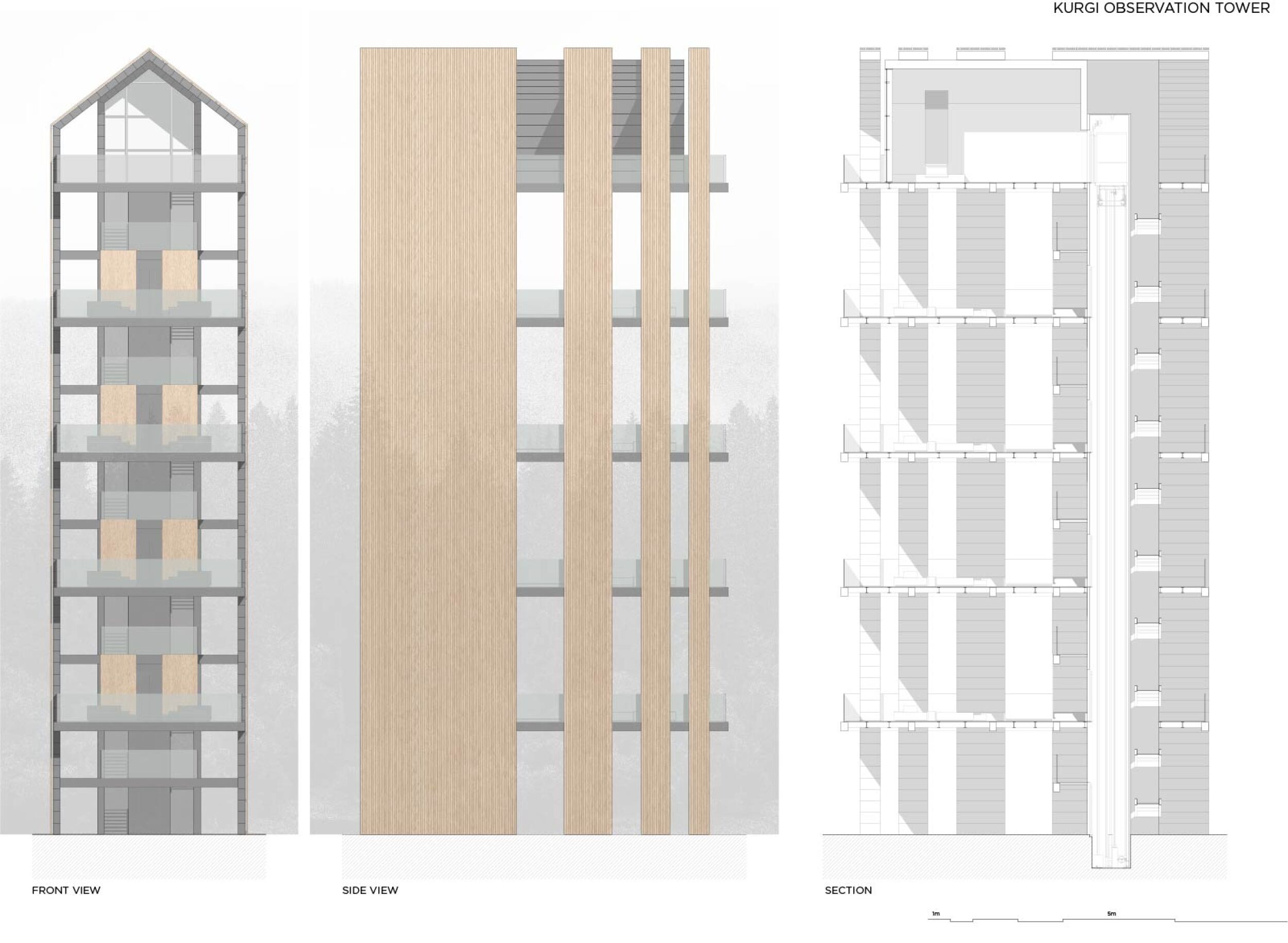 Architecture project // Panoramic Green Space Framed by Steel and Black ...
