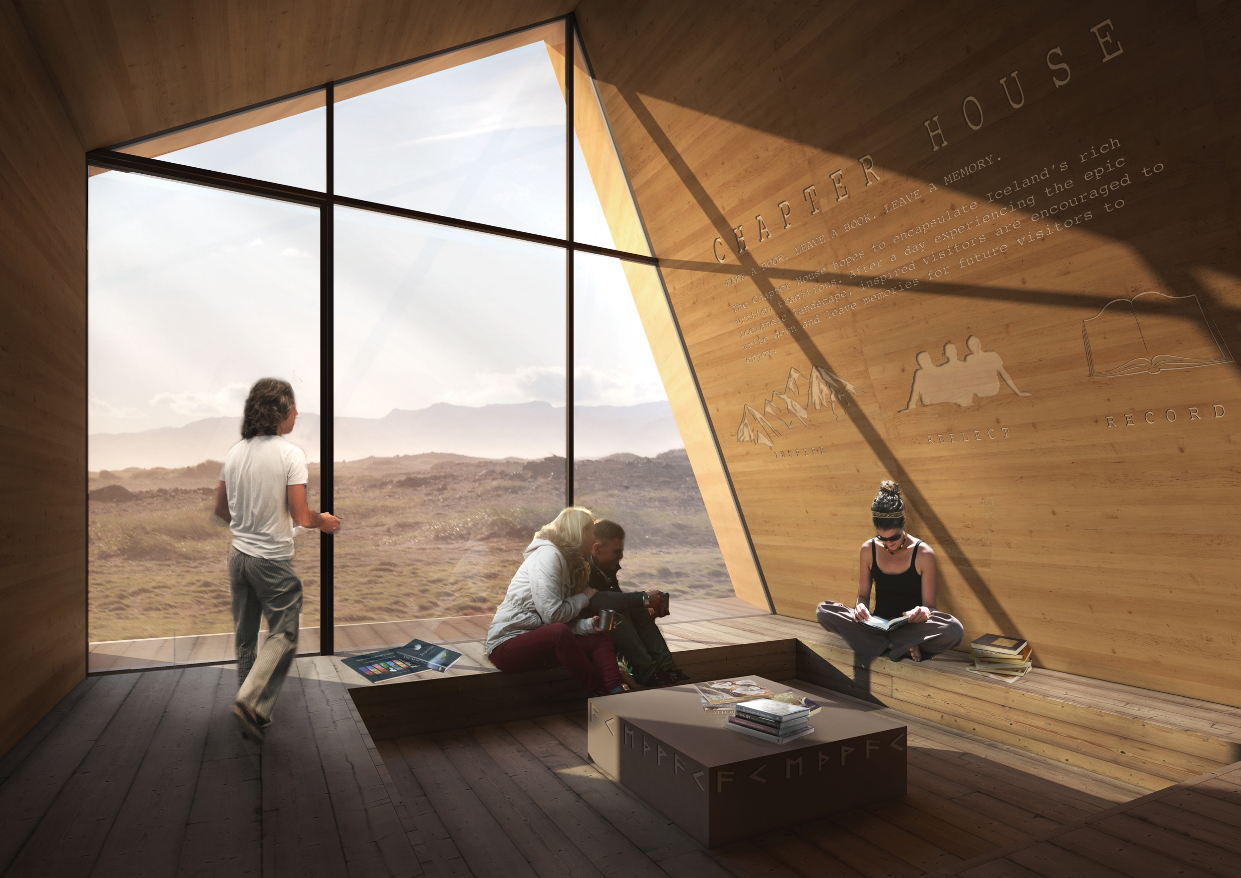 Architecture project // Engraved Metal and Charred Wood Elevate a ...