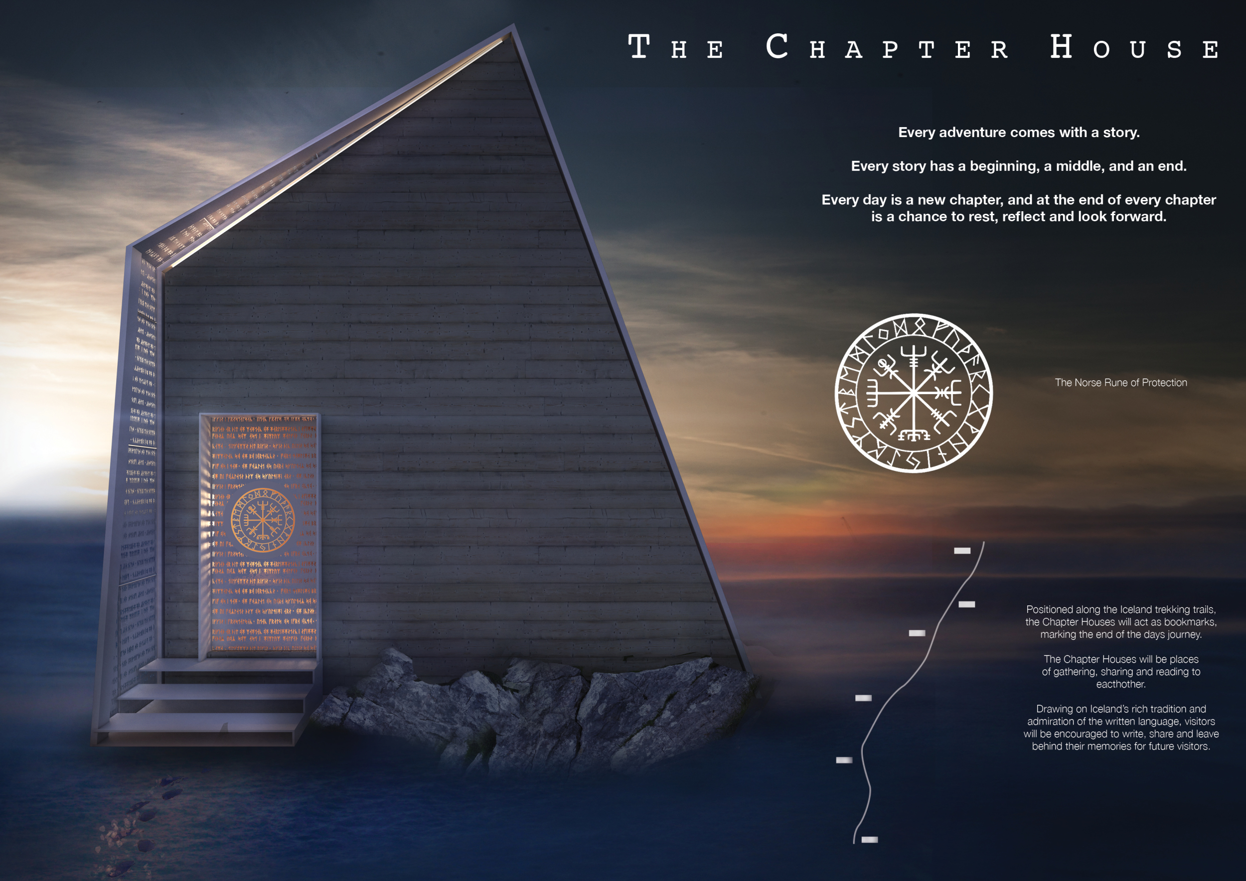 Architecture project // Engraved Metal and Charred Wood Elevate a ...