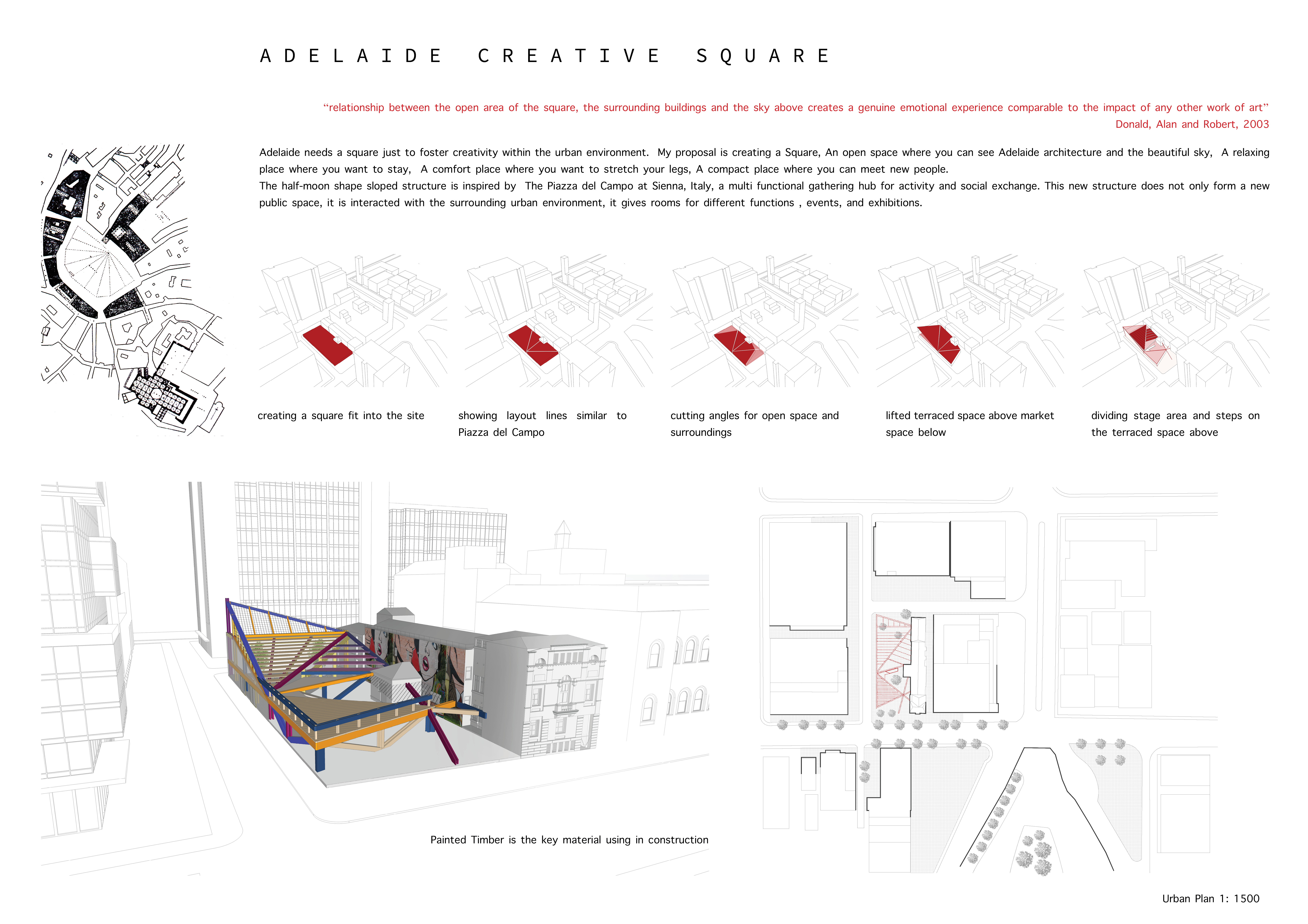 Architecture project // Elevated Public Spaces Forged with Painted ...