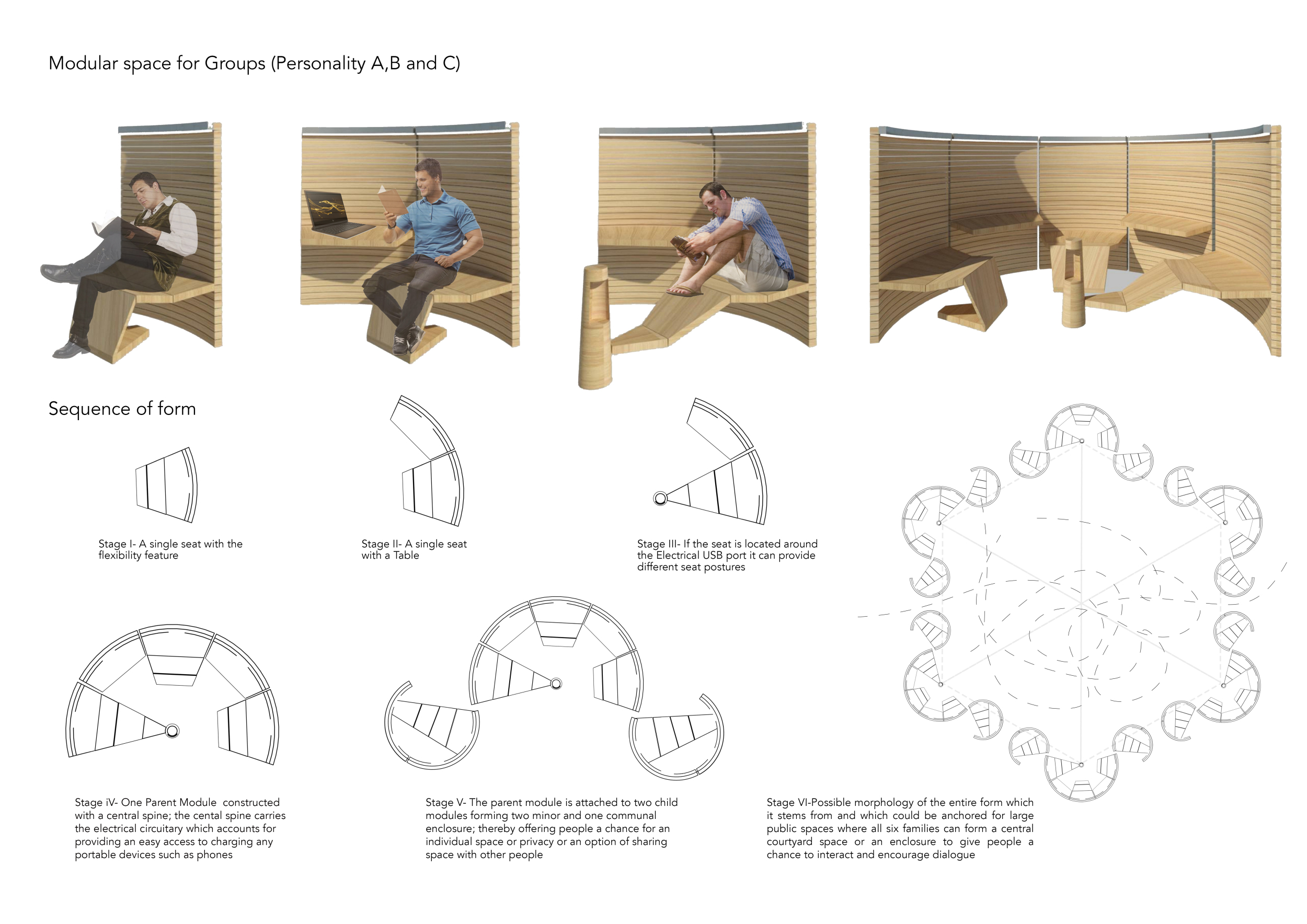 Architecture project // Adjustable Oak Seats Enhancing Comfort in ...