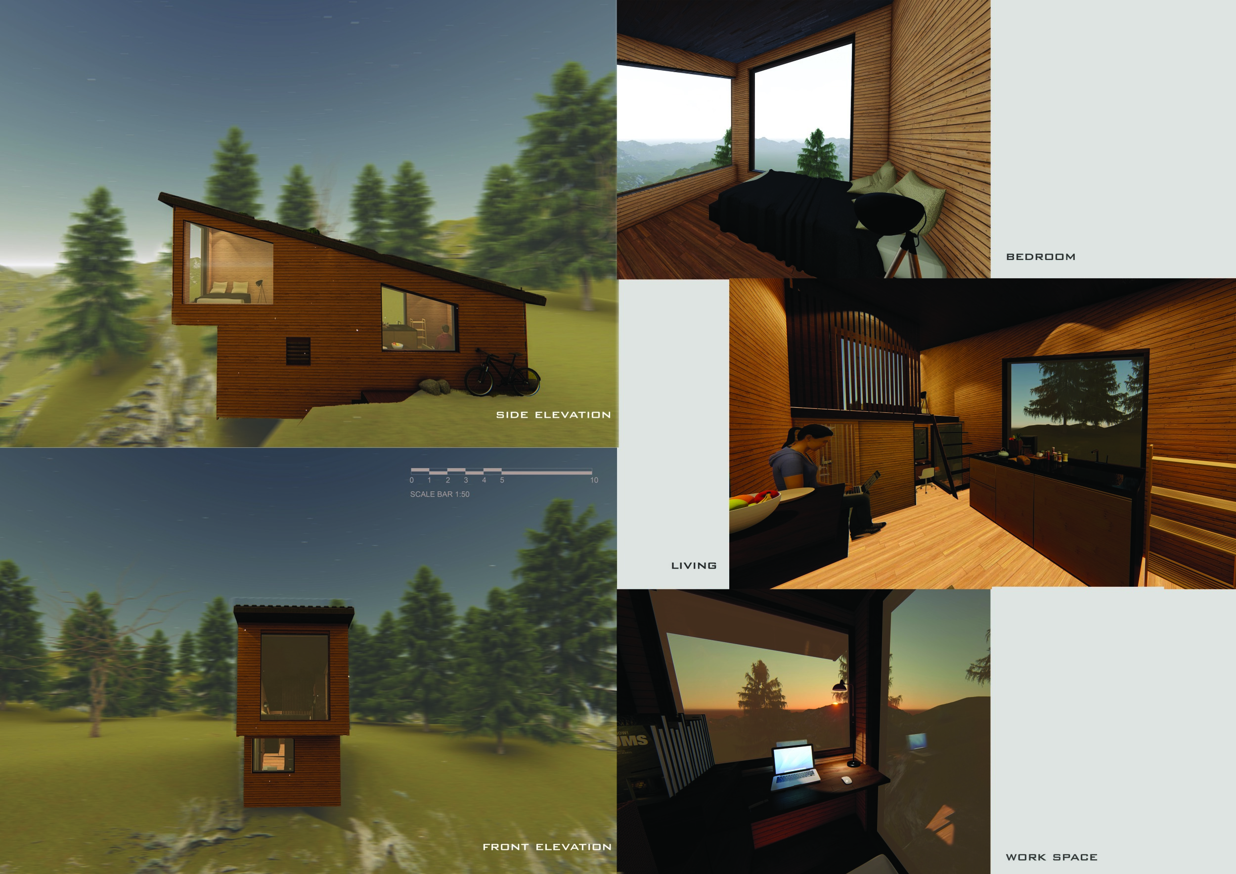 Architecture project // Deodar and Chir Wood Forming a Compact Micro ...