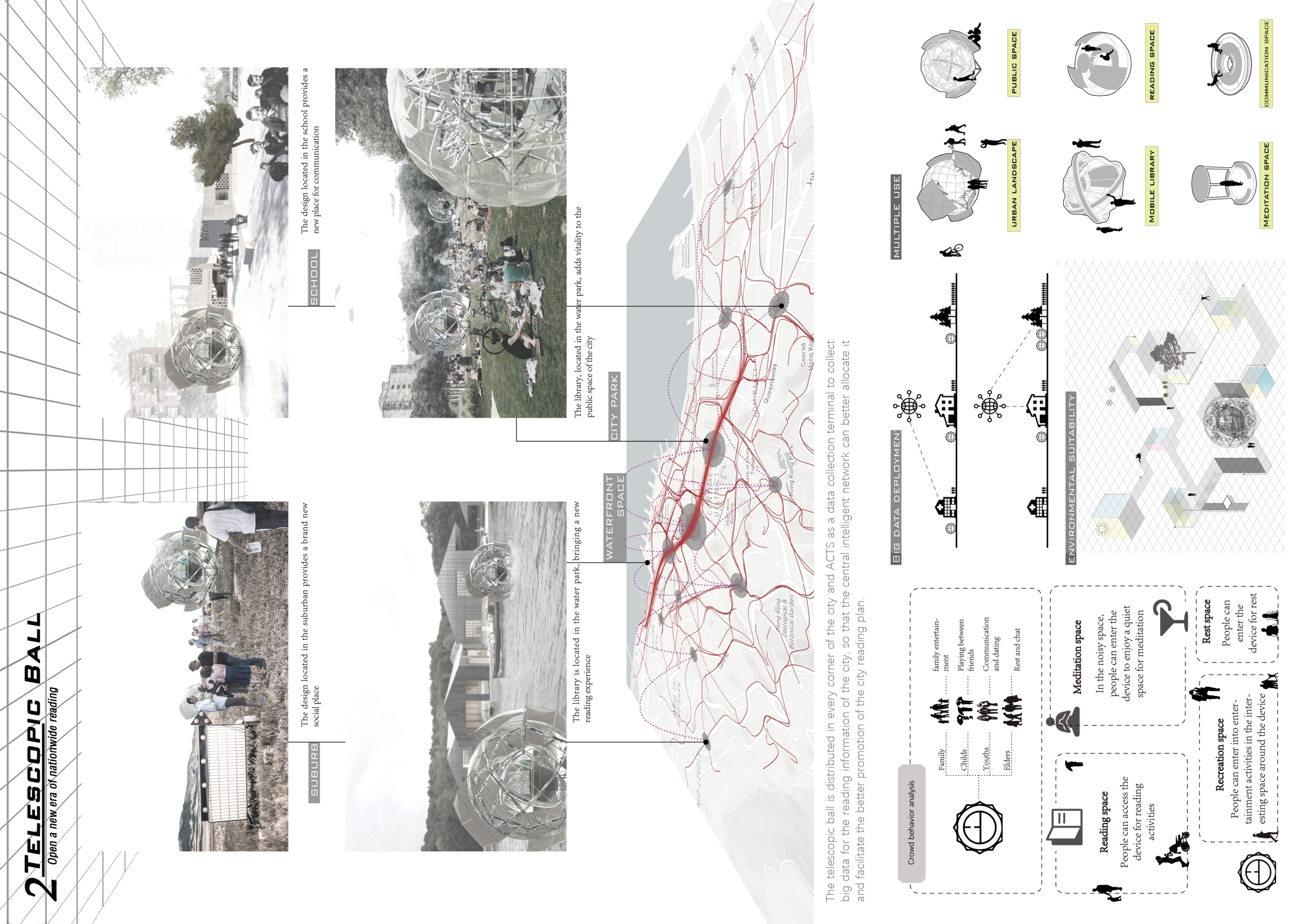 Architecture project // Algae-Based Reading Rooms Promoting Community Engagement in Urban Spaces