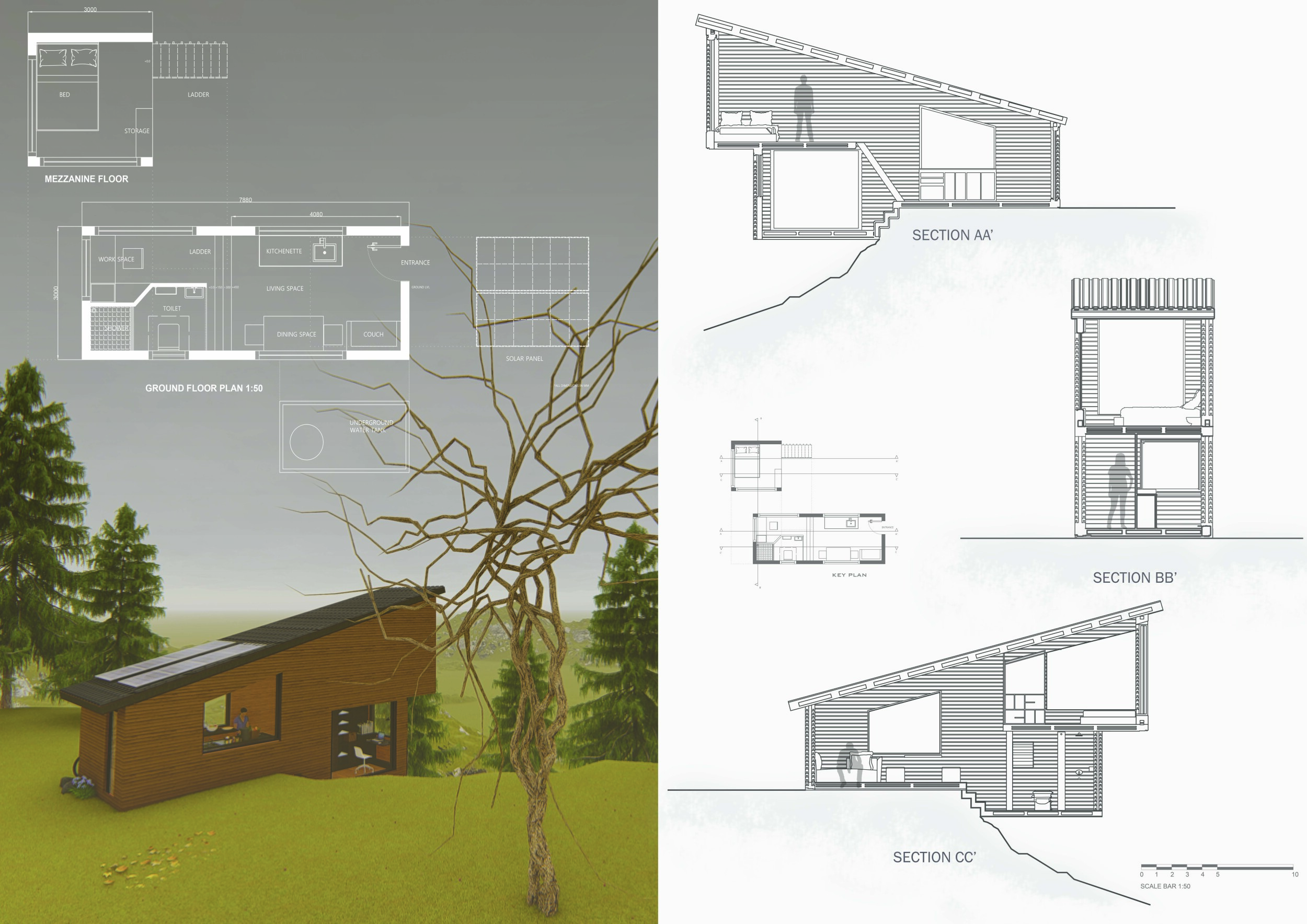 Architecture project // Deodar and Chir Wood Forming a Compact Micro ...
