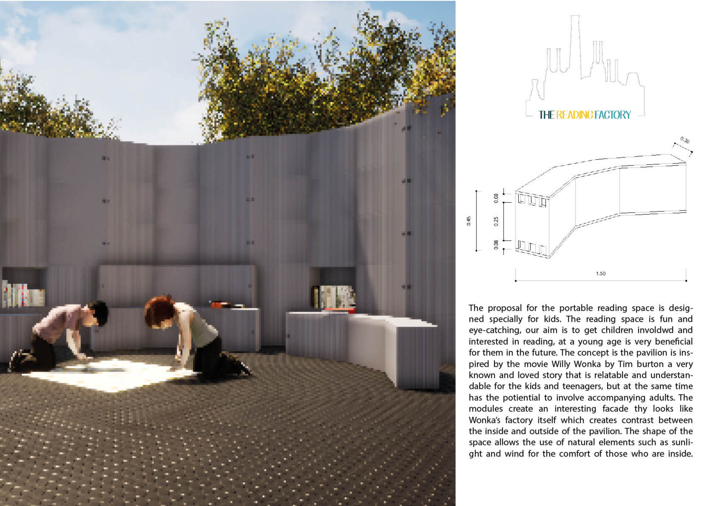 Architecture project // Playful Reading Pavilion Crafted from Fiber ...