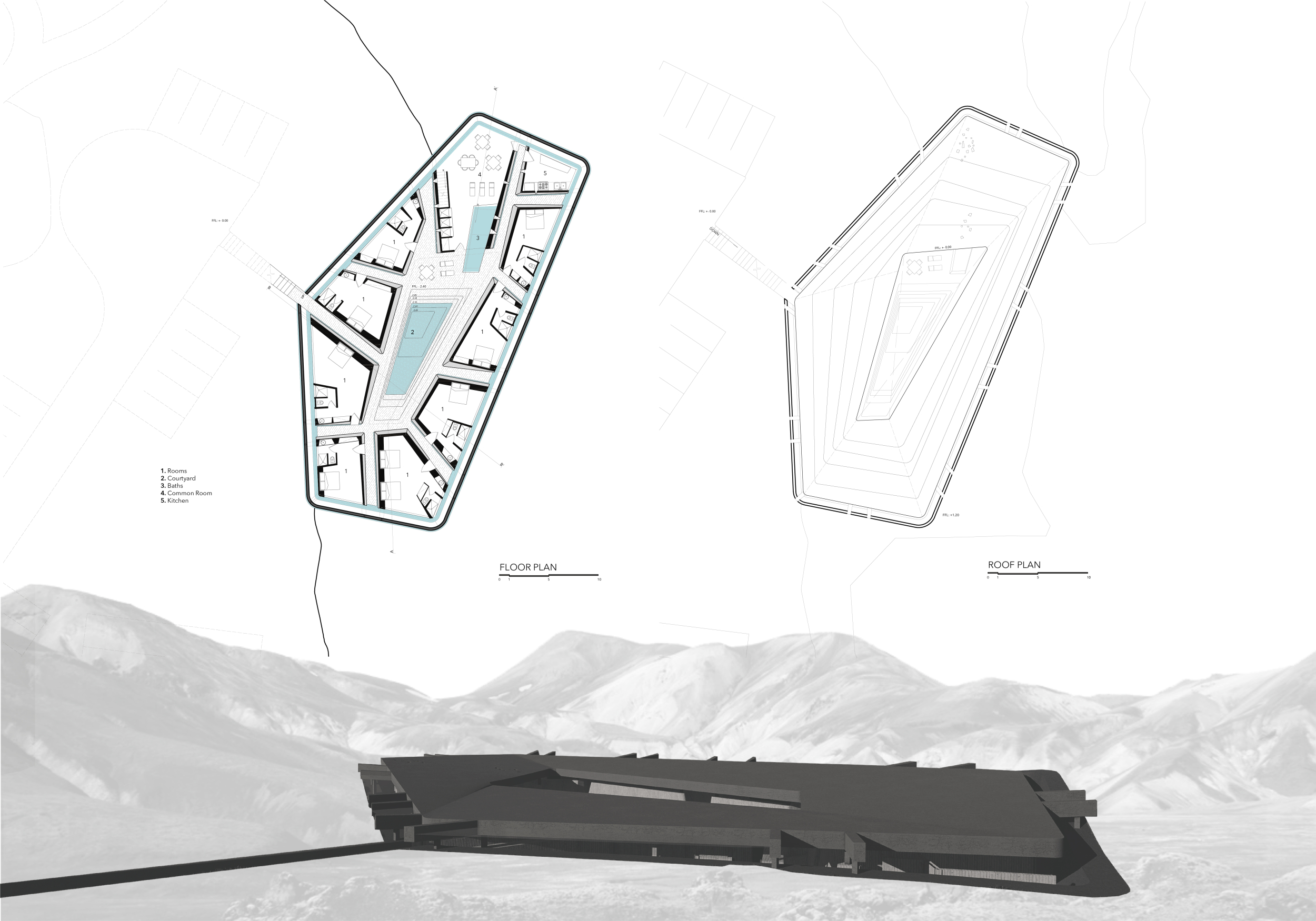 Architecture project // Elevated Observation Deck Crafted from Concrete ...