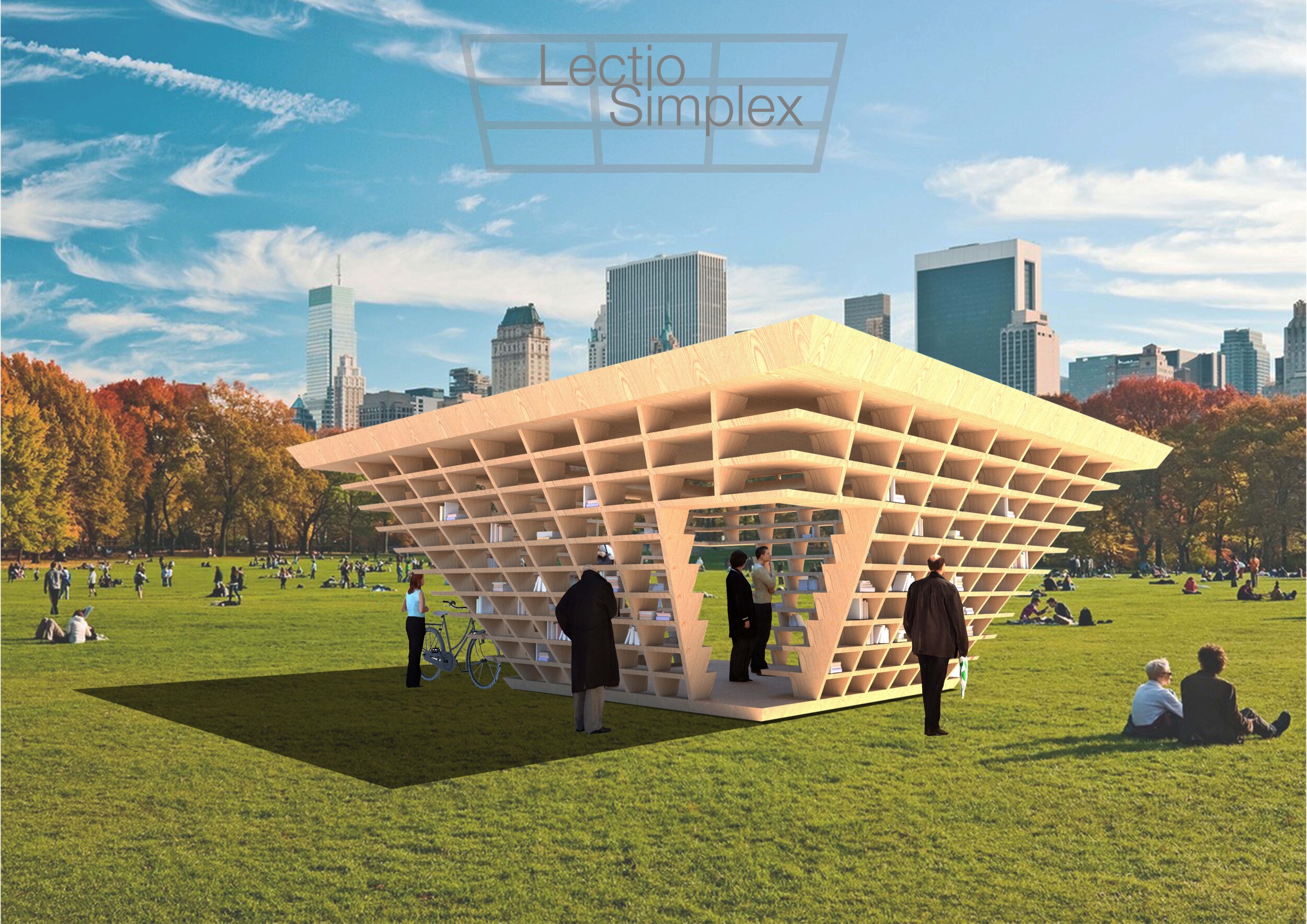 Architecture project // Atrium-Covered Timber Structure Promoting ...