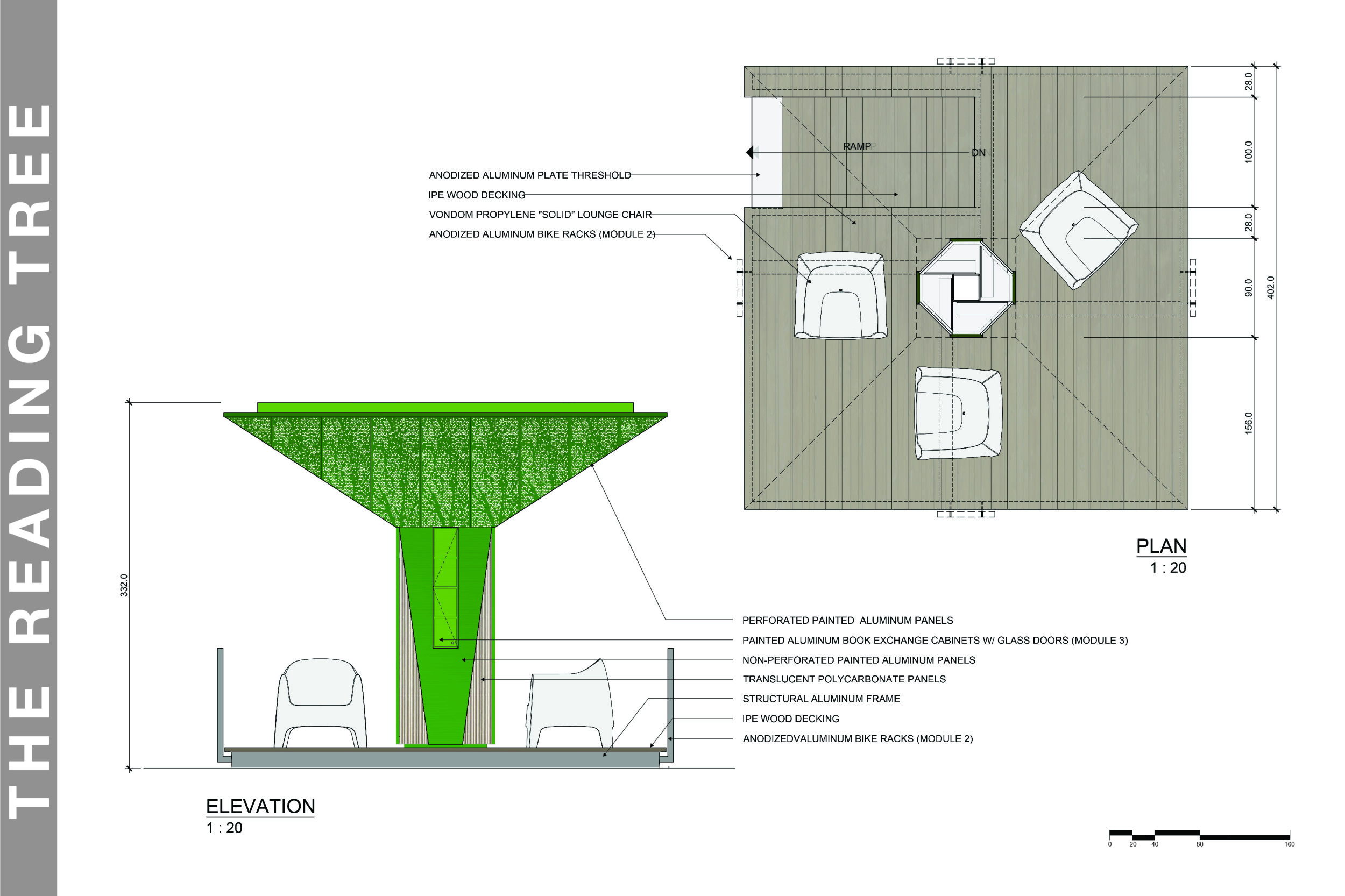 Architecture project // Perforated Canopy of Recycled Materials ...