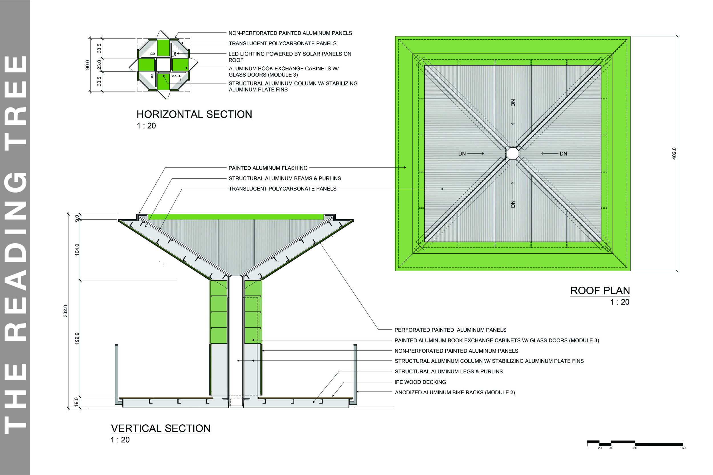 Architecture project // Perforated Canopy of Recycled Materials ...