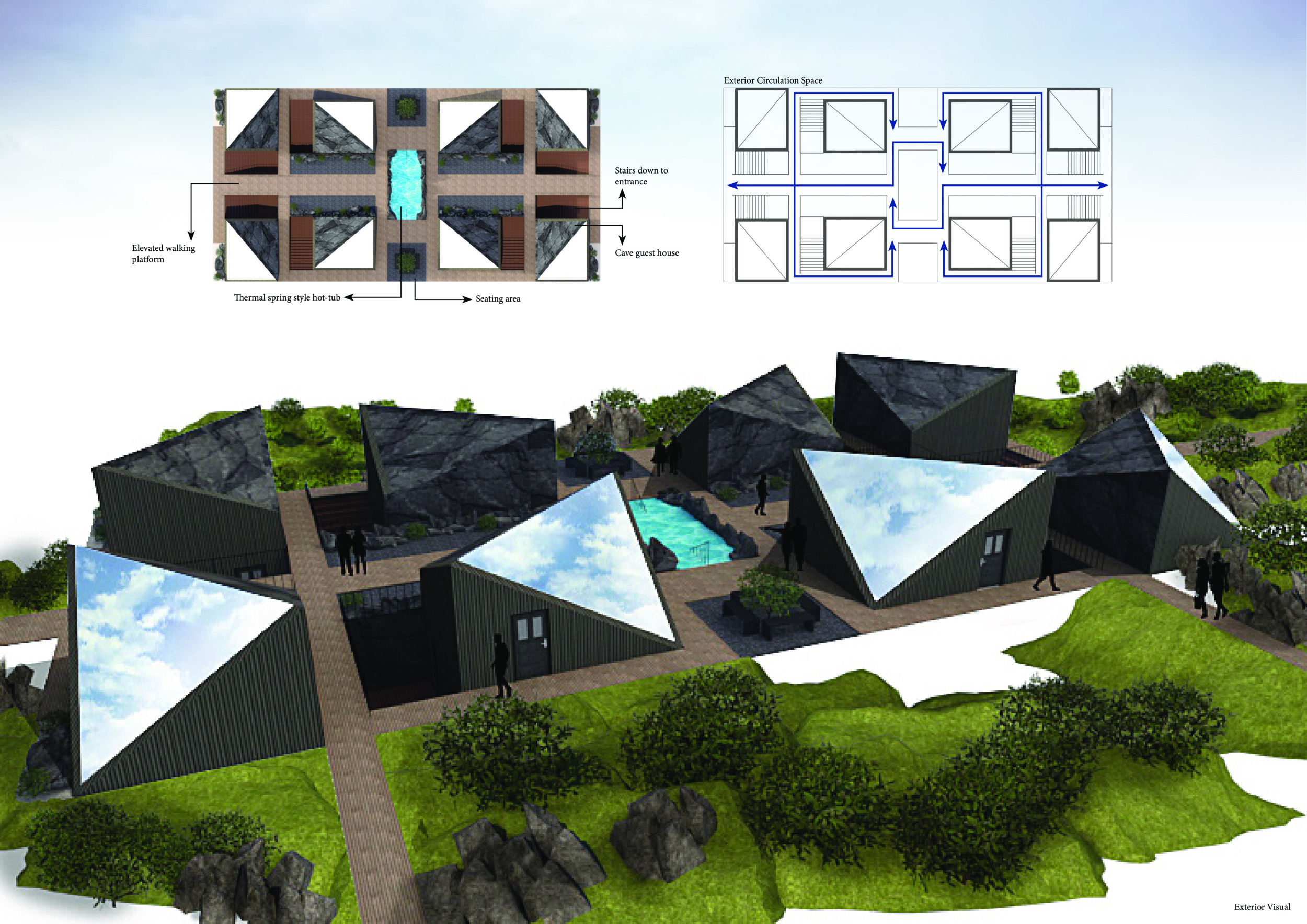 Architecture project // Cave-Inspired Cabins Featuring Prefabricated ...