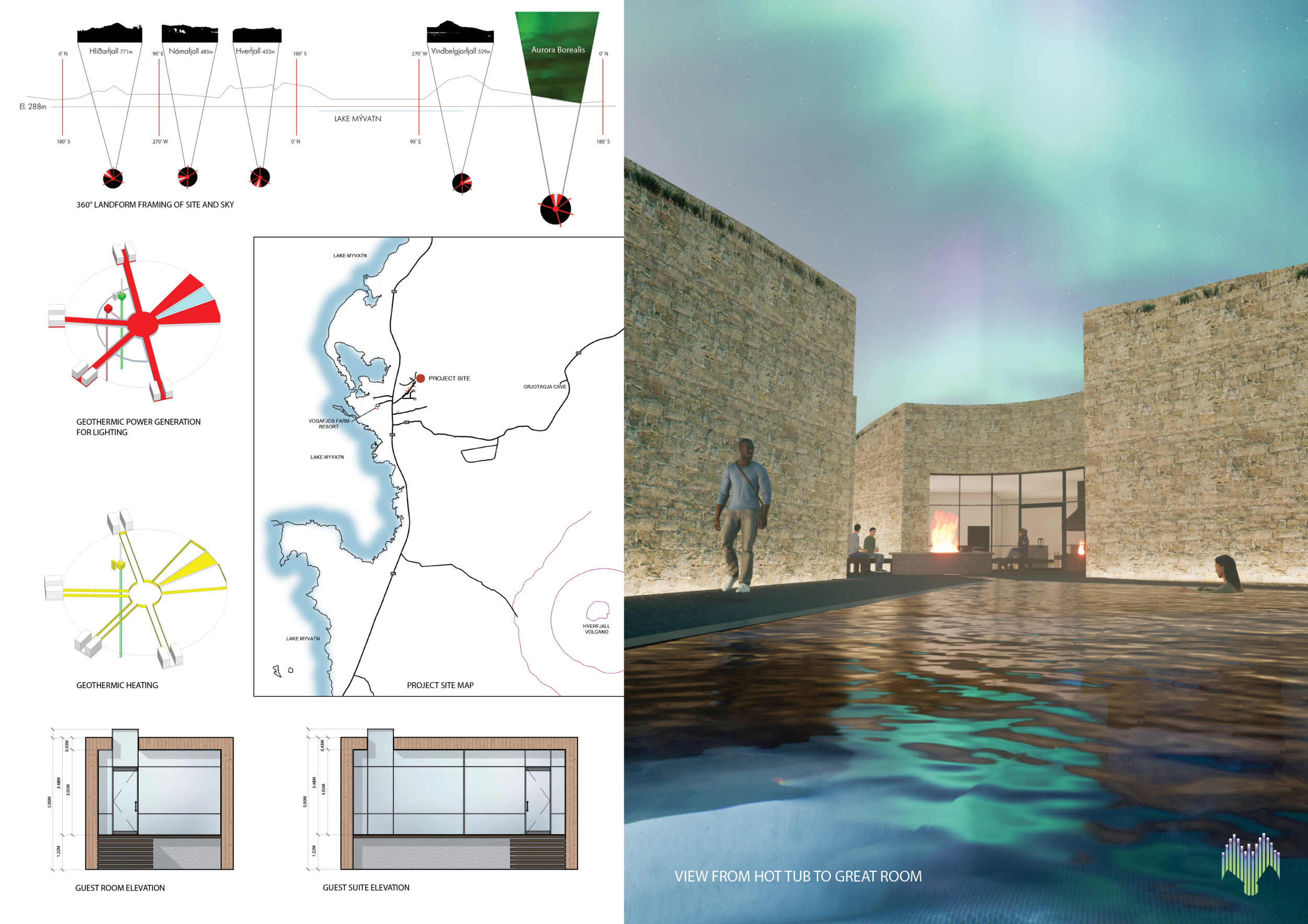 Architecture project // Framing the Northern Lights with Volcanic Rock ...