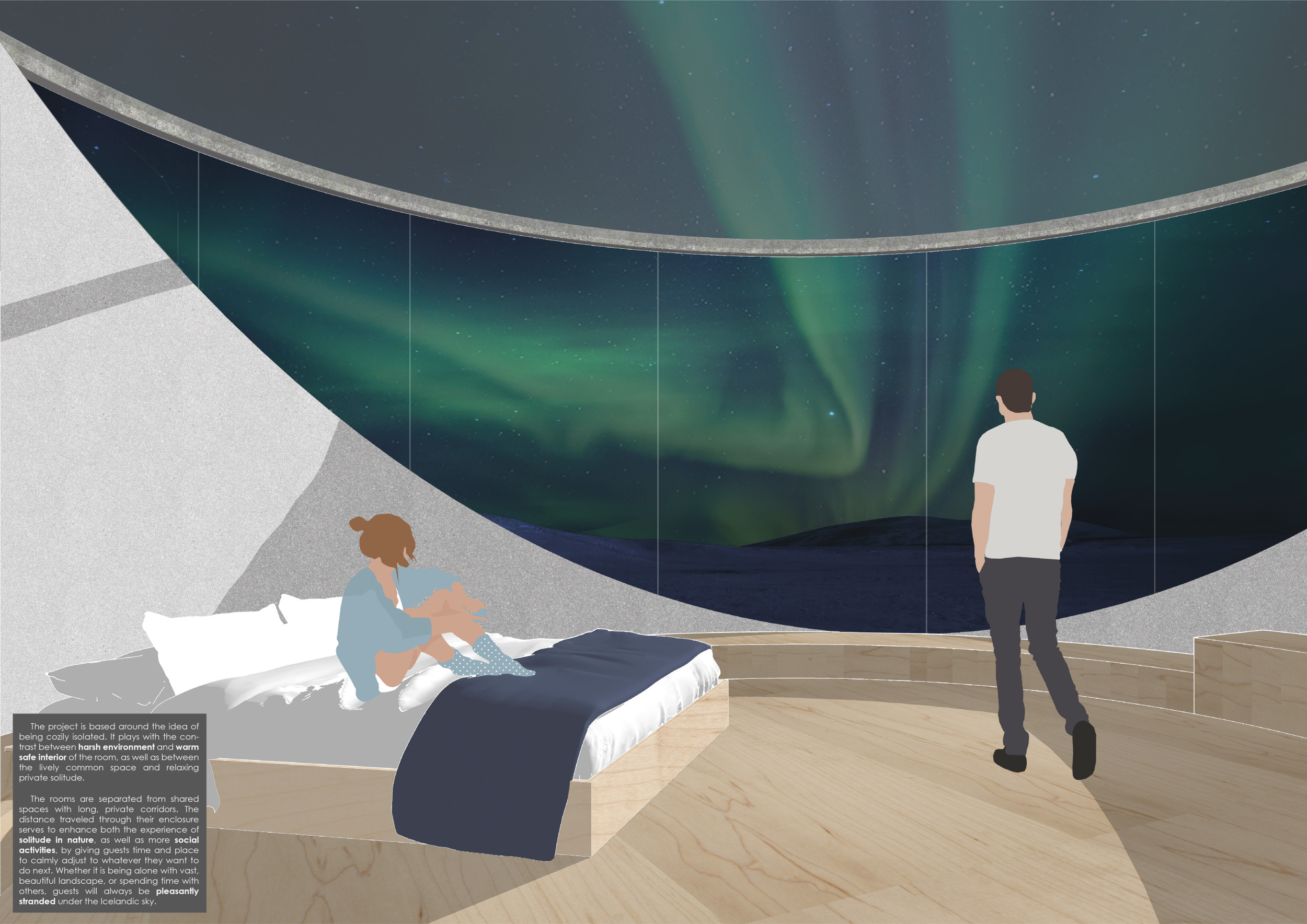 Architecture project // Cozy Isolation with Circular Layout and ...