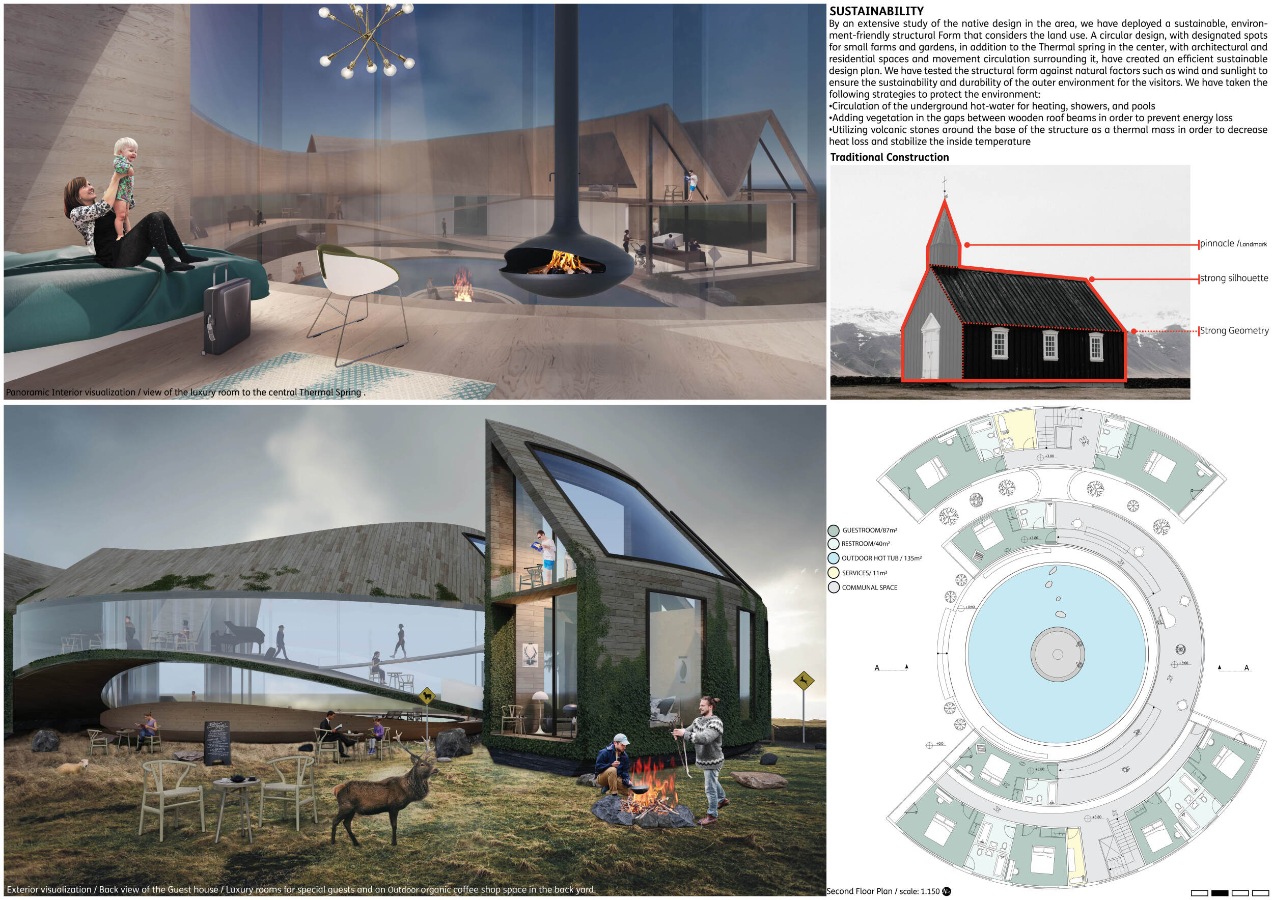 Architecture project // Volcanic Stones and Sustainable Wood Shape a ...