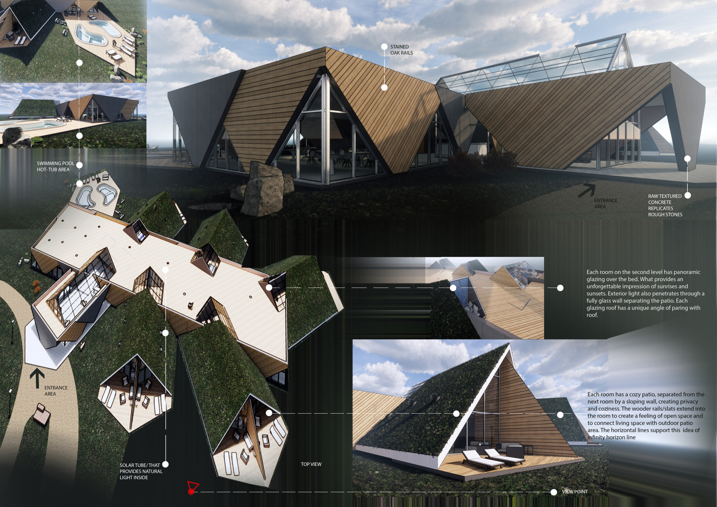 Architecture projects - wooden rails // Buildner