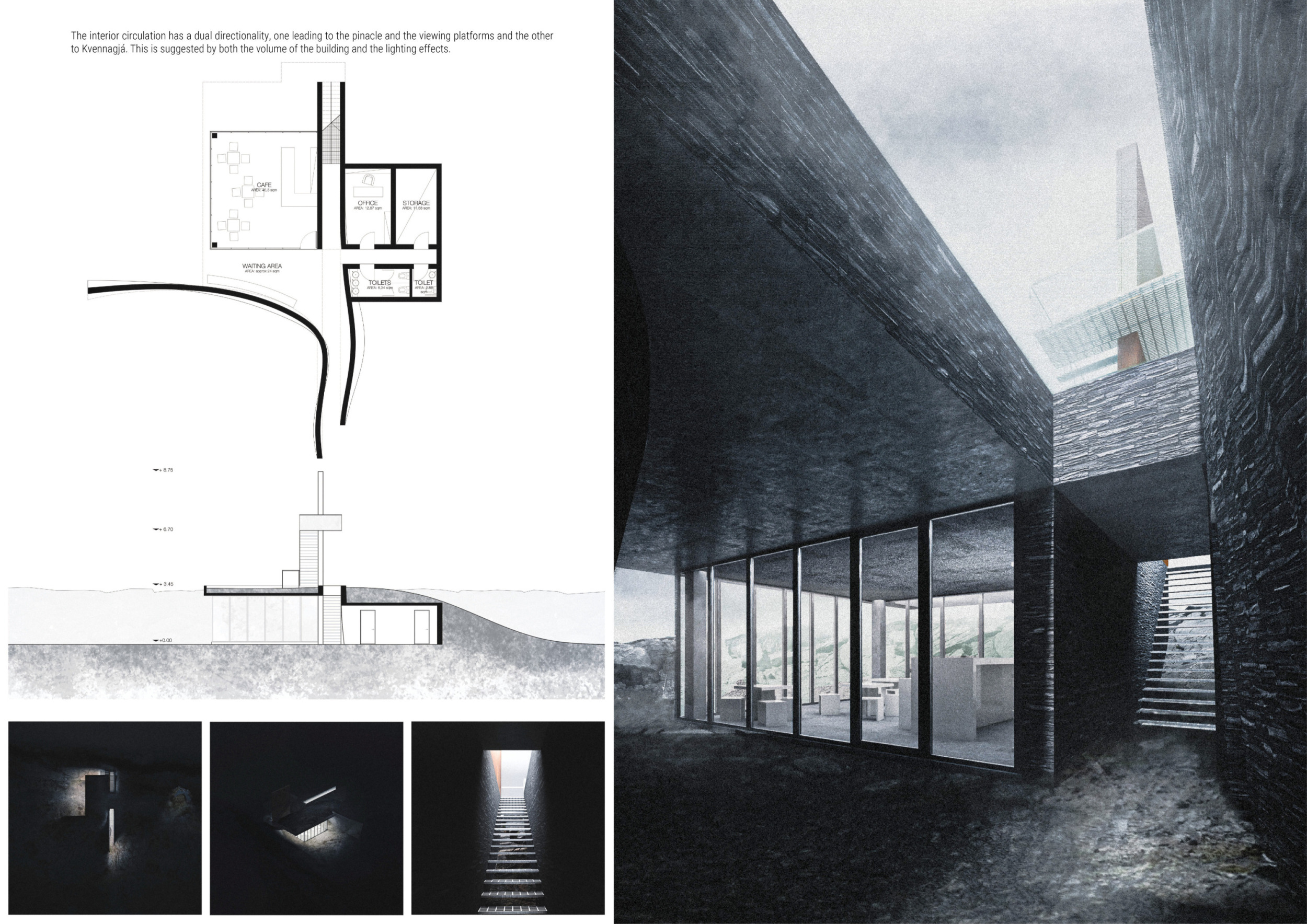 Architecture project // Tectonic Pathways with Reinforced Concrete and ...