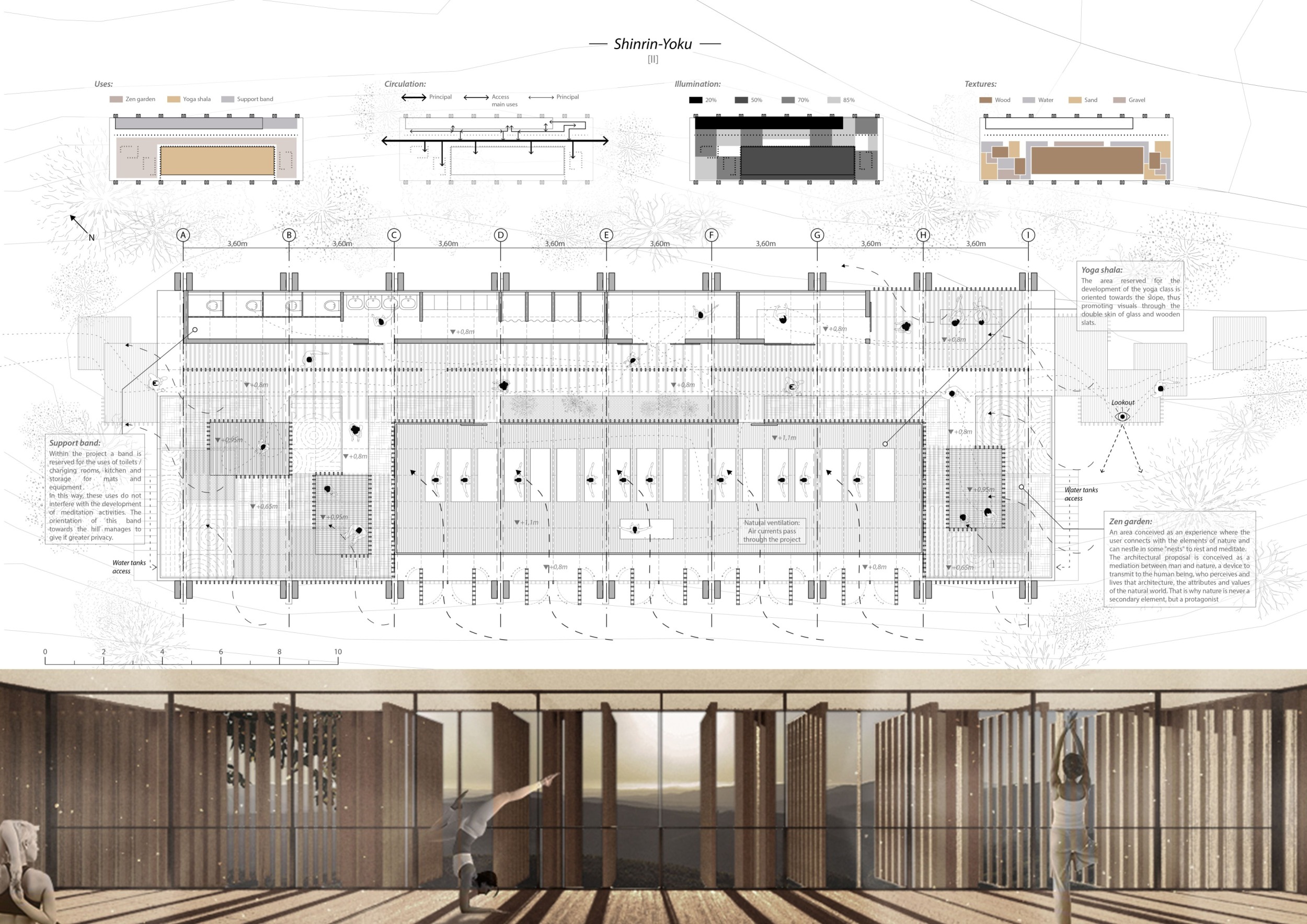 Architecture project // Natural Light Filtered Through Wood and Glass ...