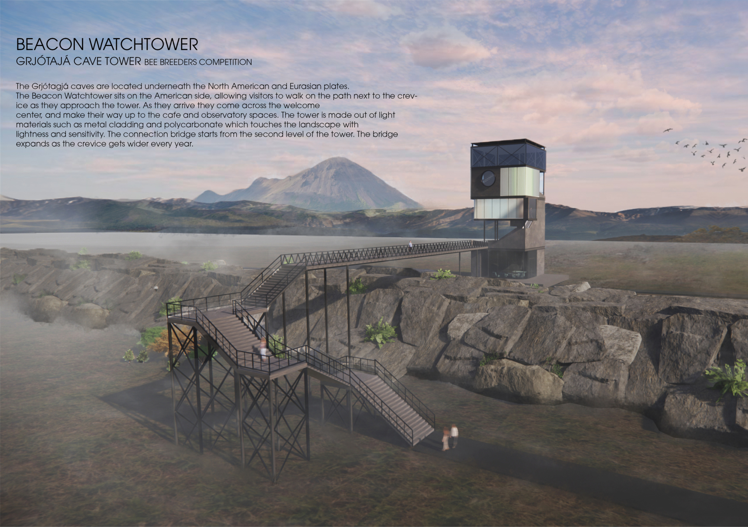 Architecture project // Translucent Polycarbonate Structure Bridging ...