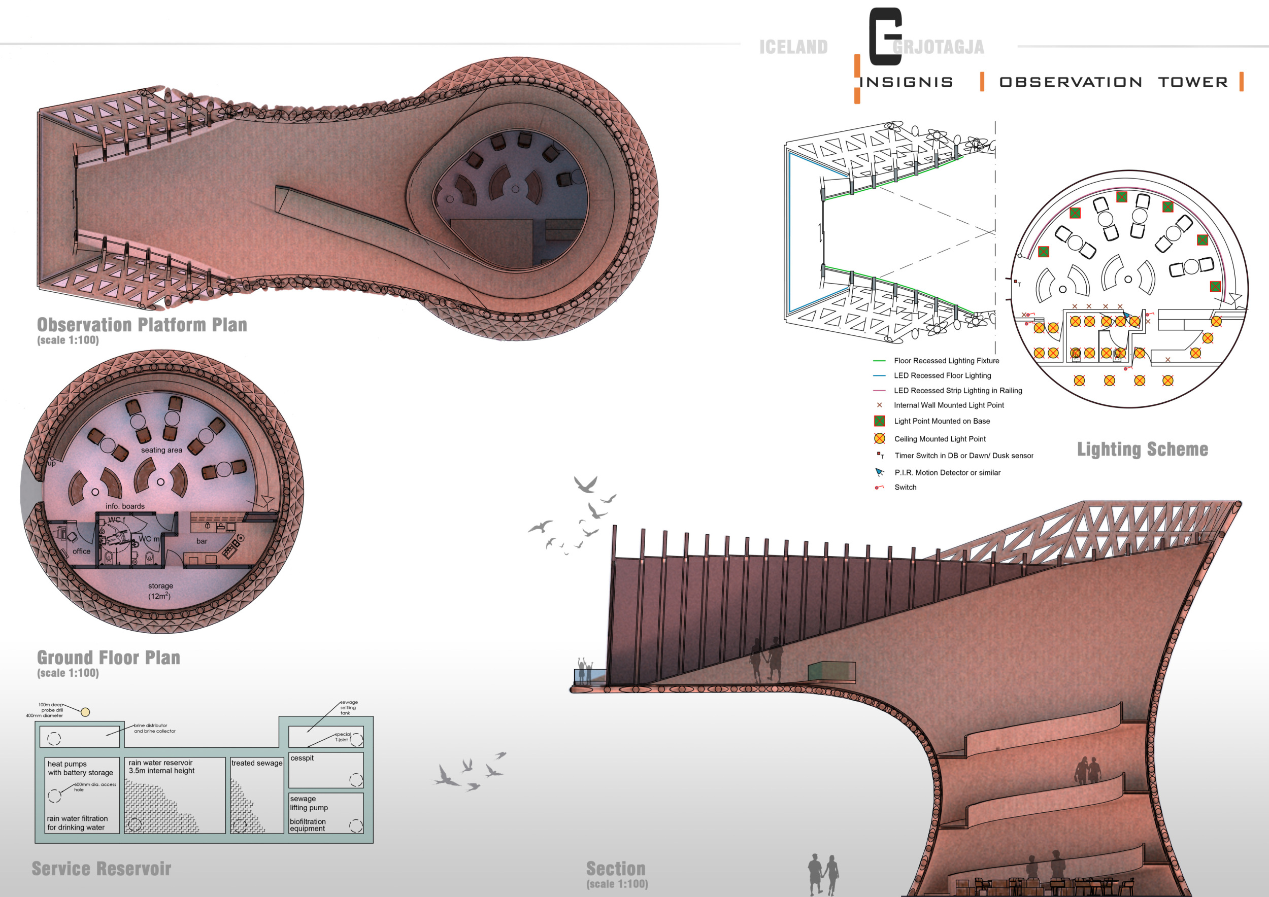 Architecture project // Twisted Observation Tower Featuring Sustainable ...