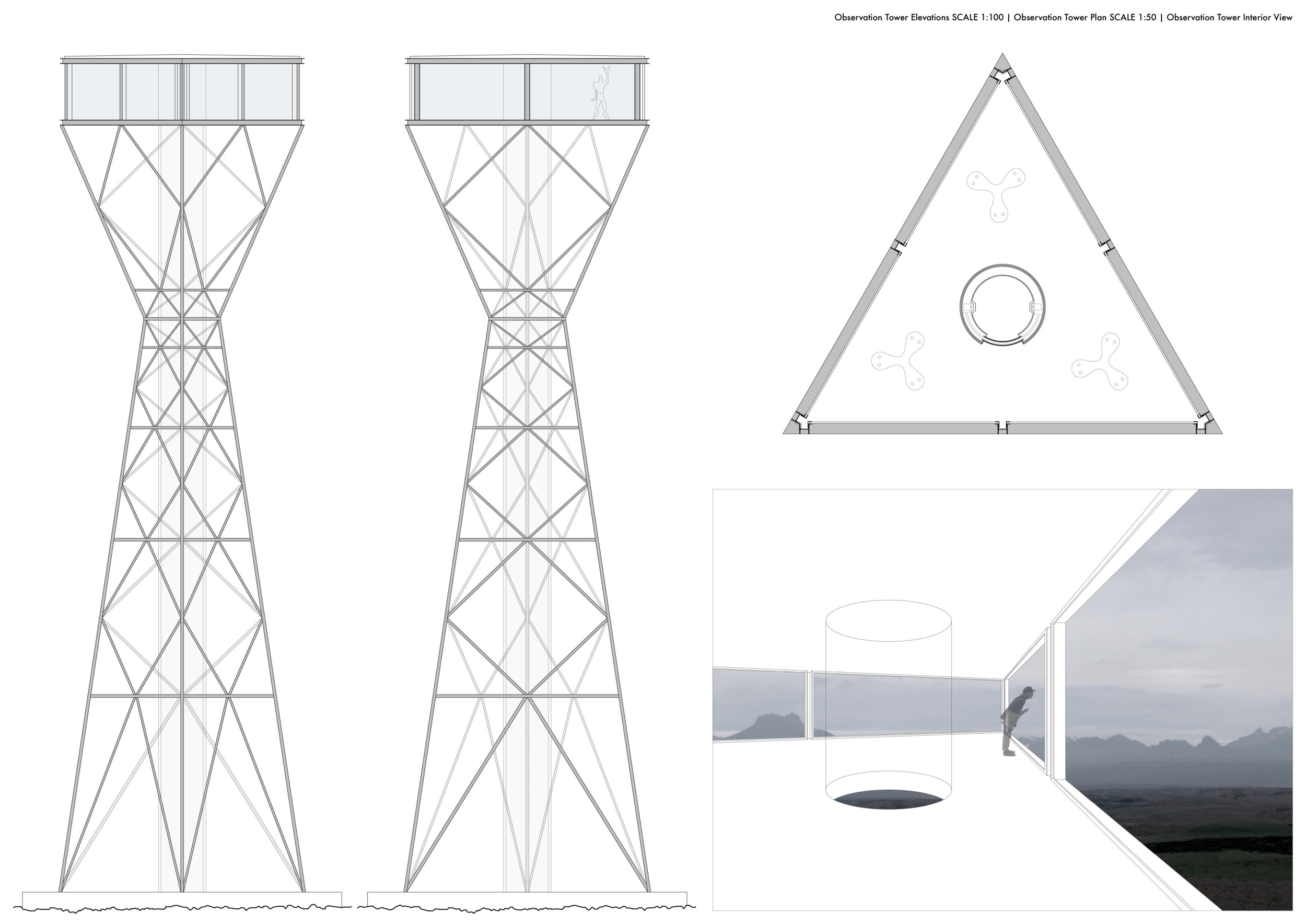 Architecture project // Backlit Observation Platform with Structural ...