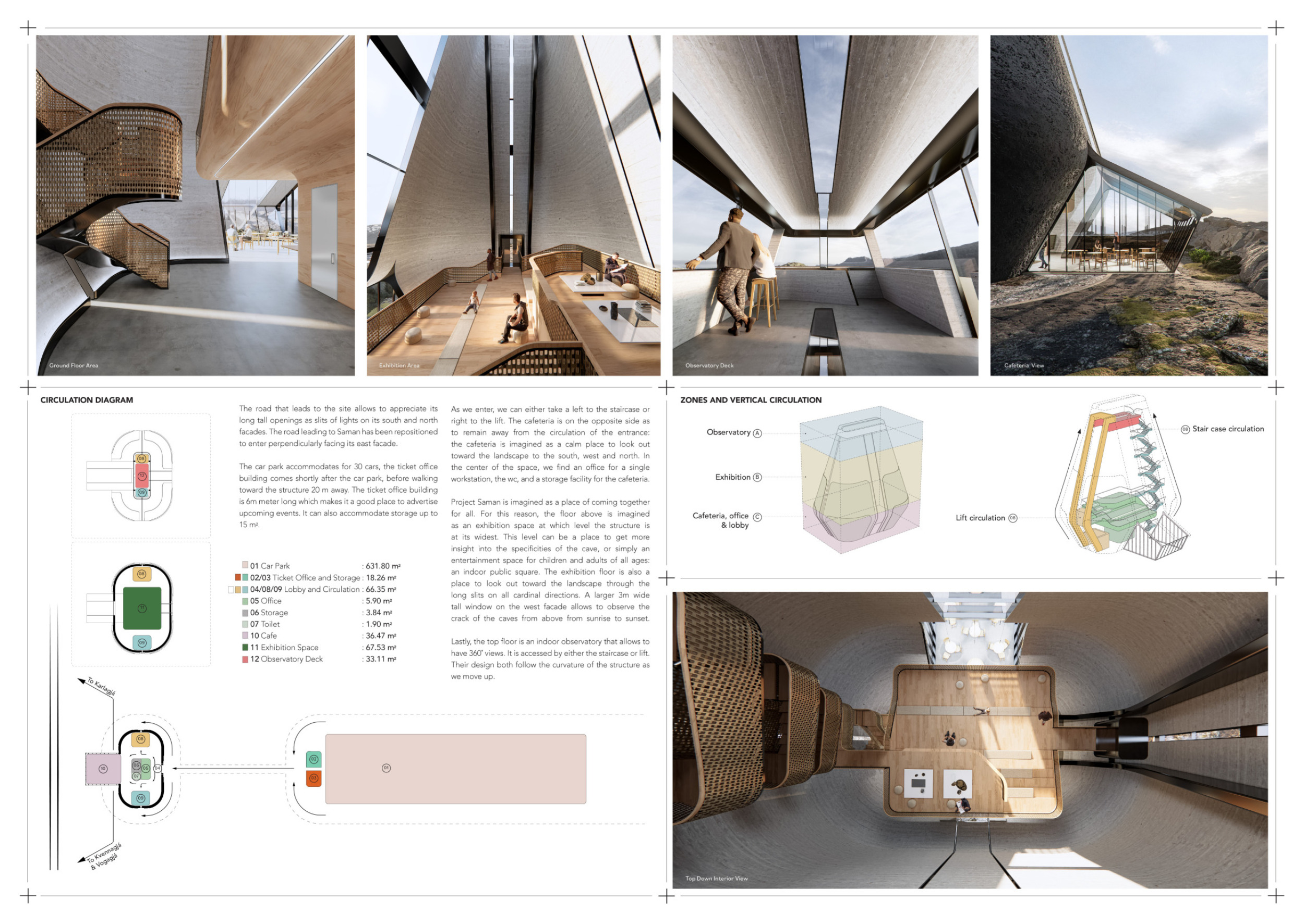 Architecture project // Integration of Concrete Shells and a Geological ...