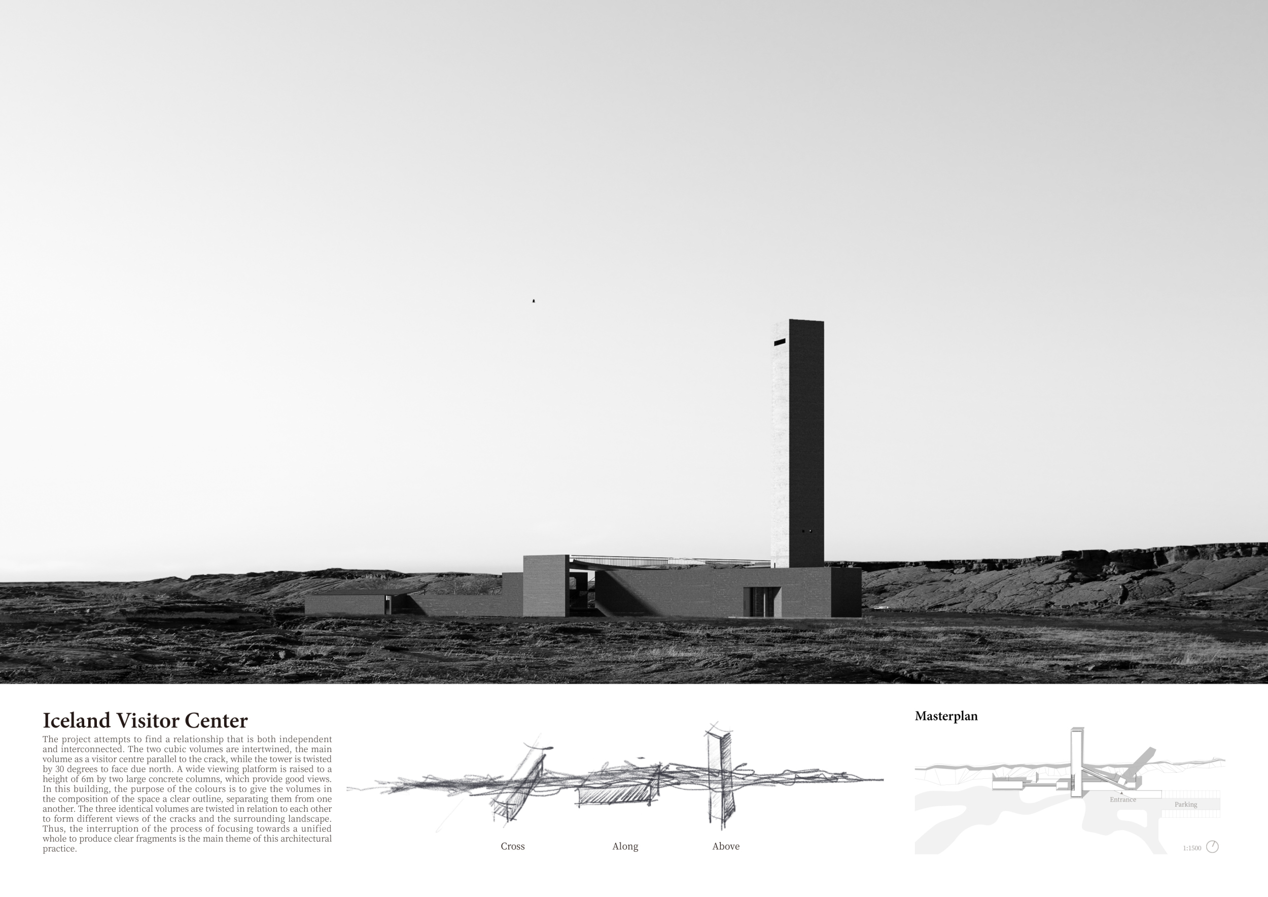 Architecture project // Red Concrete Volumes Elevating Tectonic Views ...