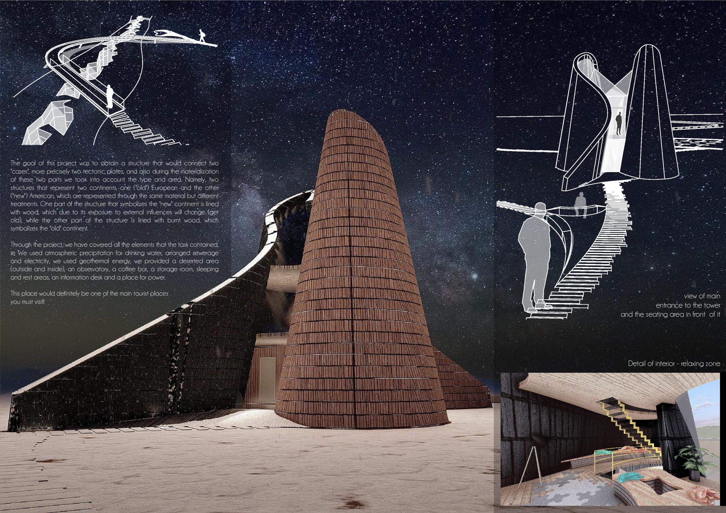 Architecture project // Charred Wood Volumes Reflecting Tectonic Forces ...