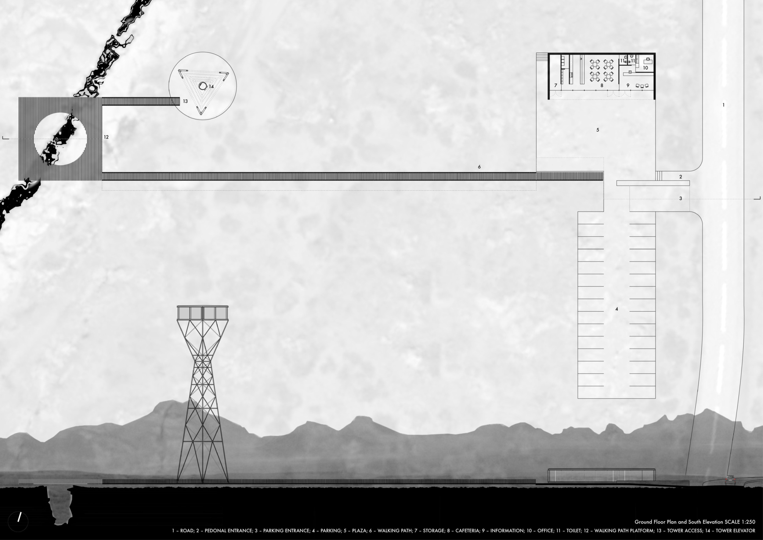 Architecture project // Backlit Observation Platform with Structural ...
