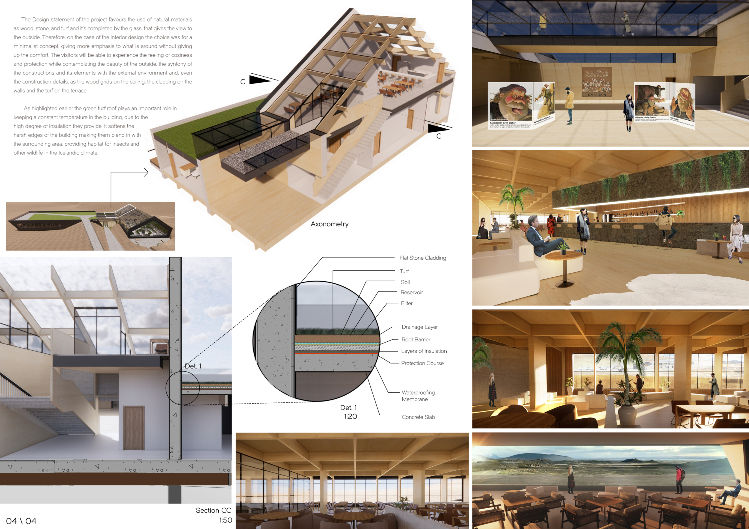 Architecture project // Turf Roof Shelters and Natural Light Enhancing ...