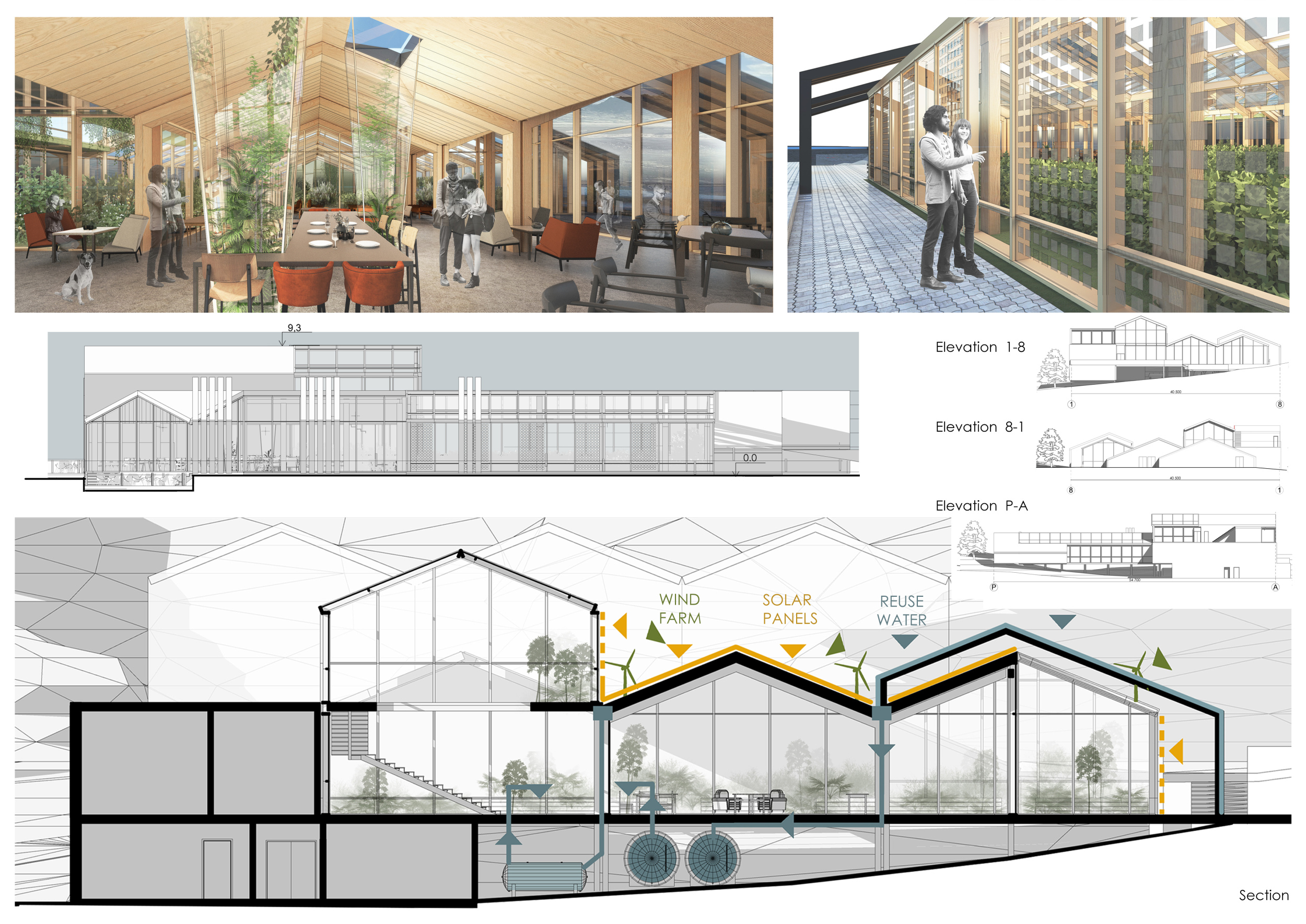 Architecture project // Elevated Terraces with Light Steel and ...
