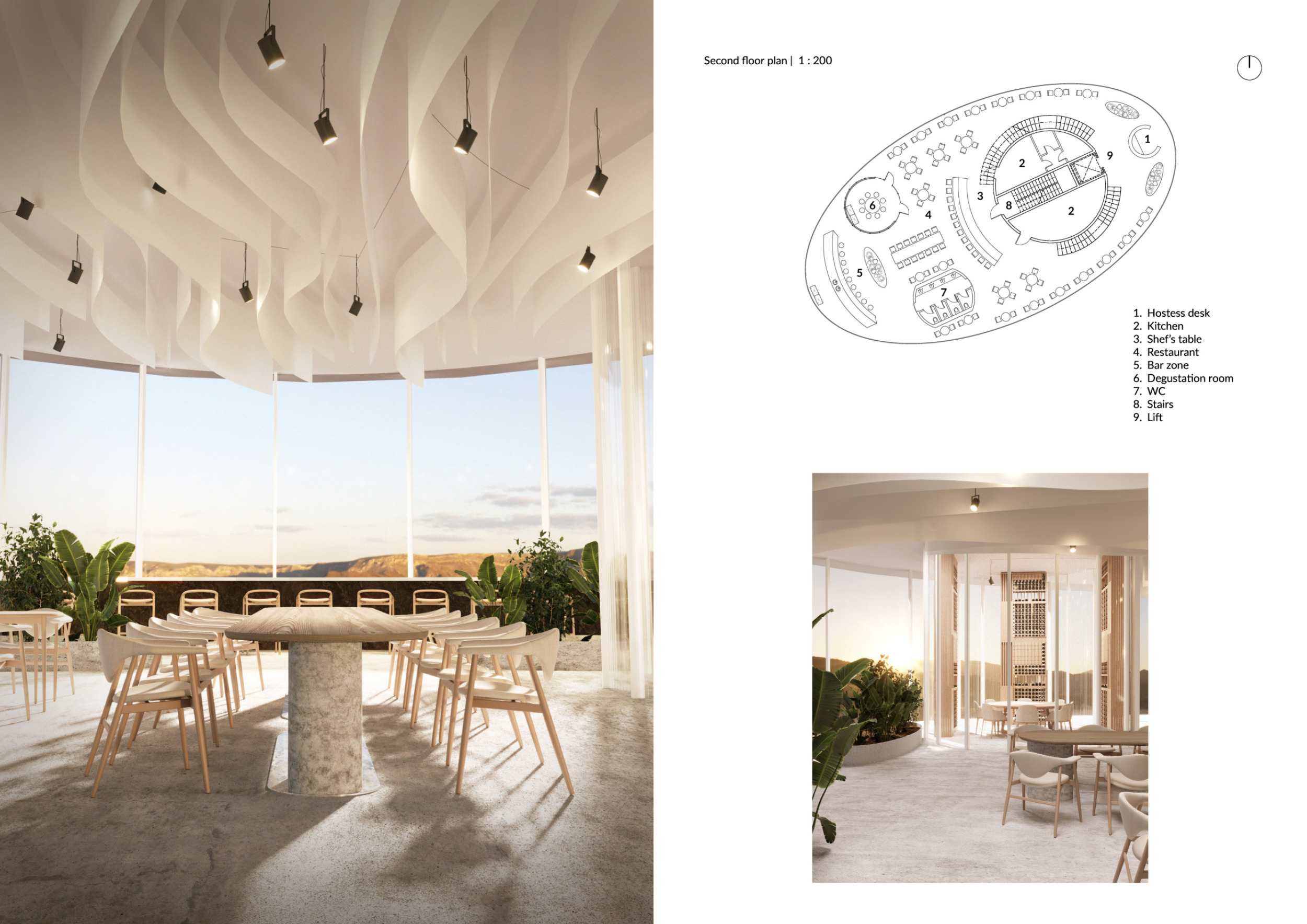 Architecture project // Floating Ceiling Inspired by Northern Lights ...